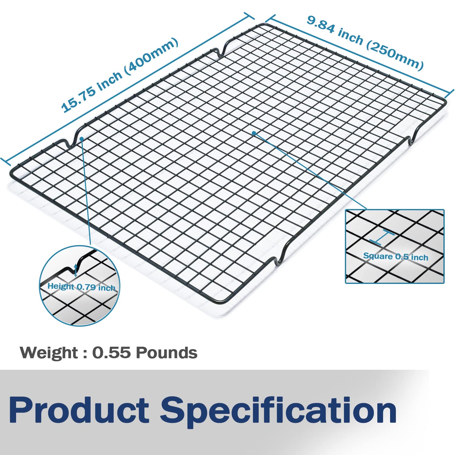 Snapklik.com : Cooling Rack 2 Sets, Cookie Cooling Wire Racks For ...