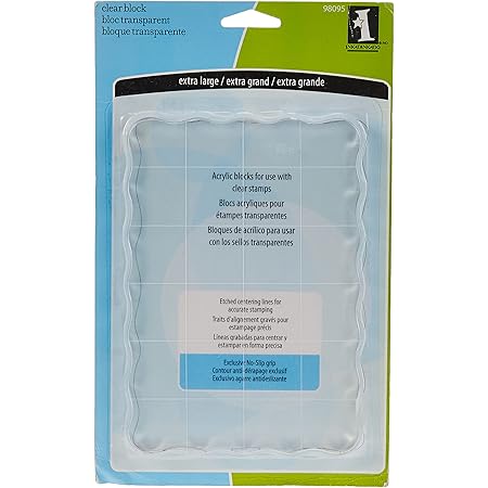 Amazon.com: Inkadinkado Acrylic Mounting Blocks for Clear Stamps, 2pc ...