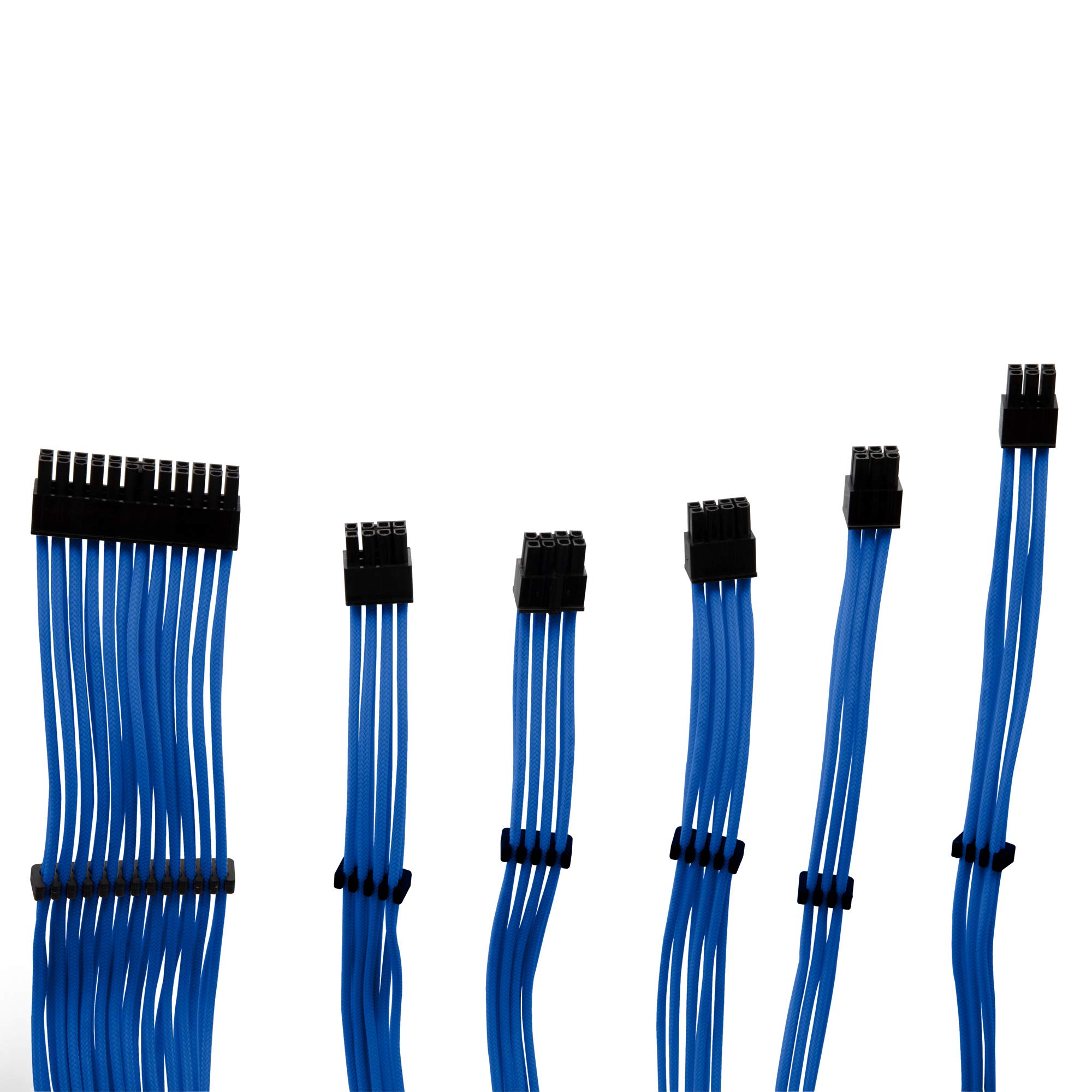 Snapklik.com : YEYIAN 1ft 18AWG Fiber Braided Sleeved Copper Cable ...