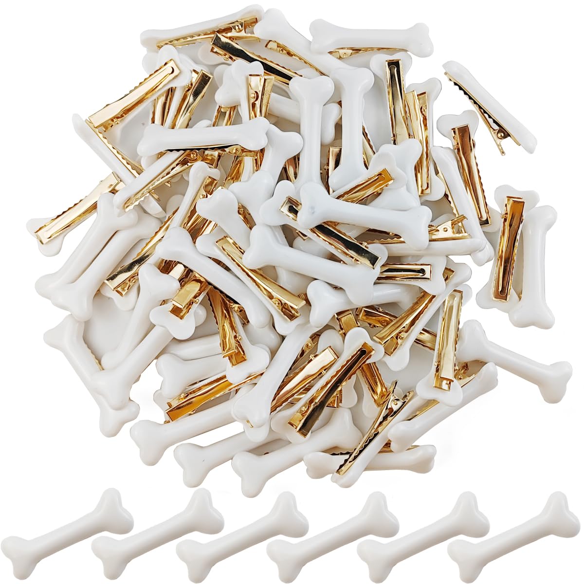 Amazon.com: GXXMEI 20PCS 2.2inch Dog Bone Hair Clips Decorative Side ...