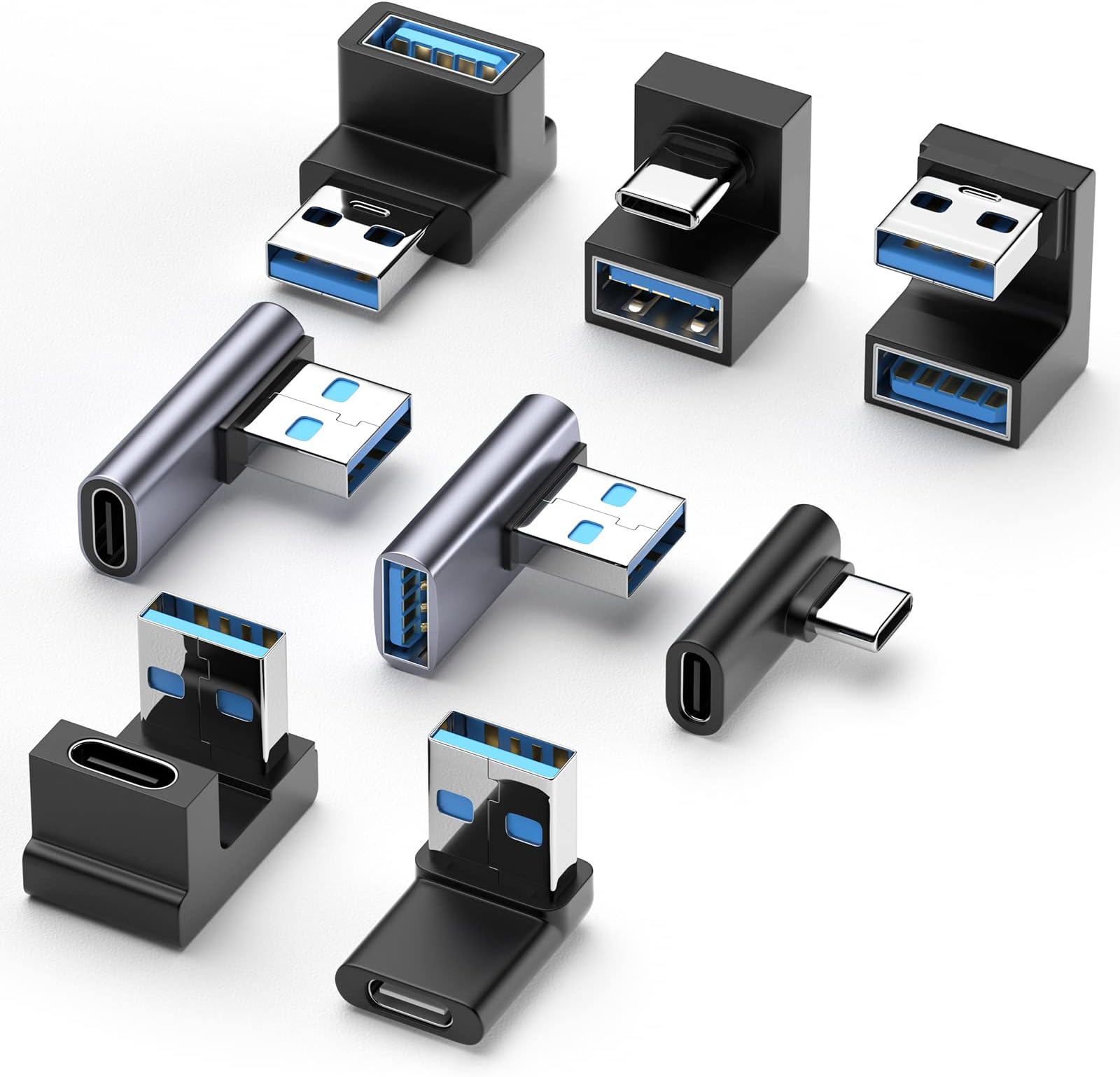 Amazon.com: ELUTENG 90 Degree USB Adapter 6 Pack Right Angle Extension ...