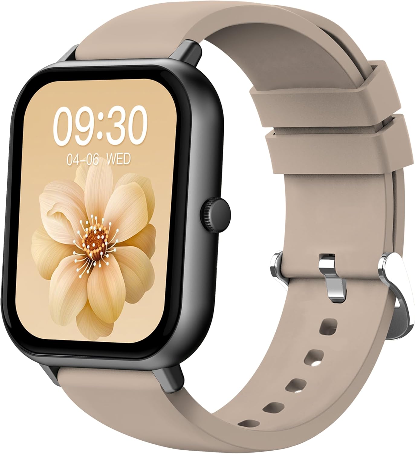 Amazon | MONOMAM Classic スマートウォッチ レディース iphone対応 アンドロイド対応 小さめ バンド幅20mm メンズ 活動量計 Line 着信通知 (ROSE ...