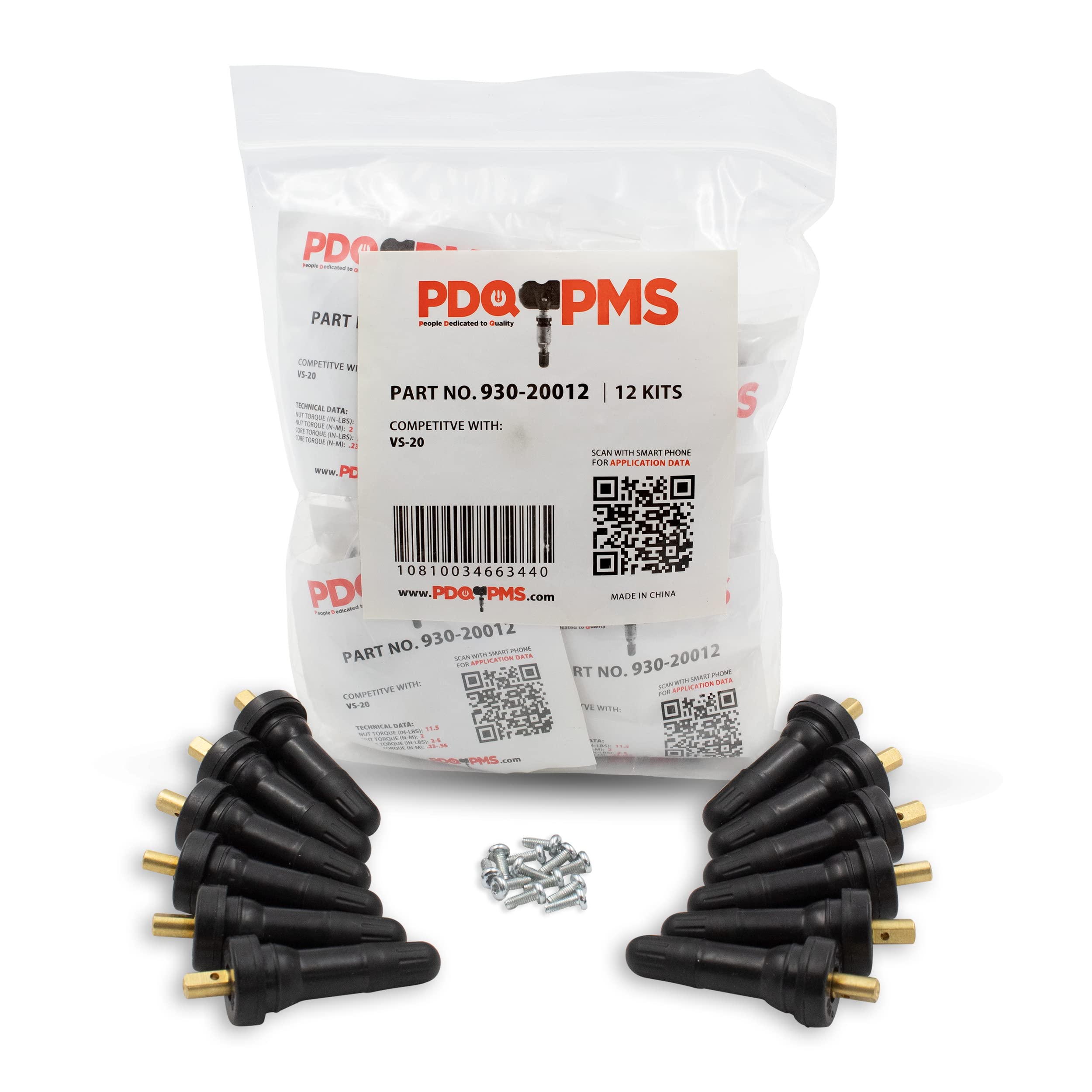 Amazon.com: Wheel Accessories Parts PDQ Brand TPMS 12 PC OEM Sensor ...