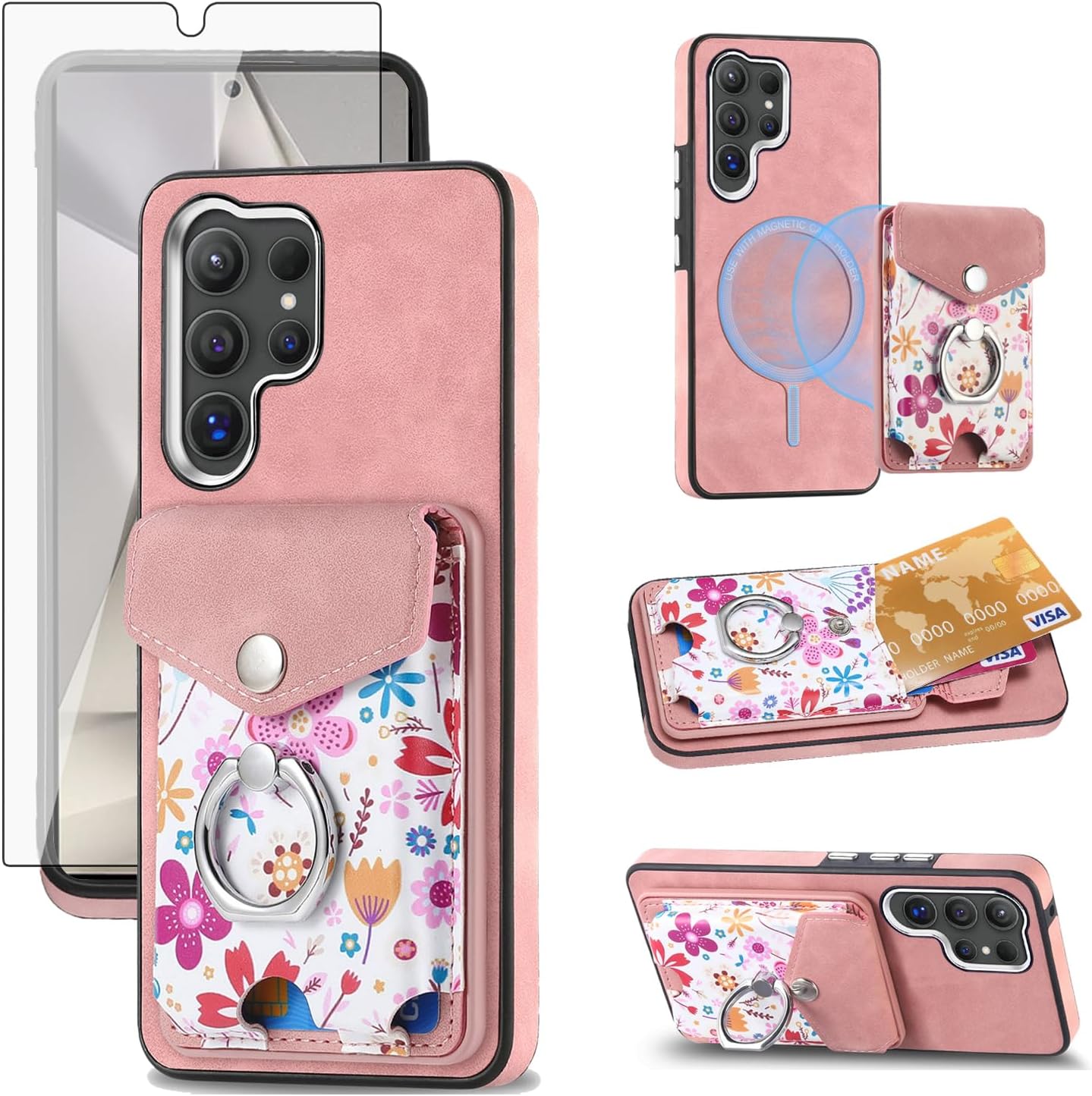 Amazon.com: Asuwish Phone Case for Samsung Galaxy S24 Ultra 5G Wallet ...