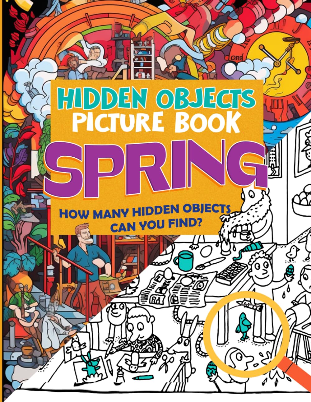 Amazon.com: Spring Hidden Objects Picture Book: Seek And Find Picture ...