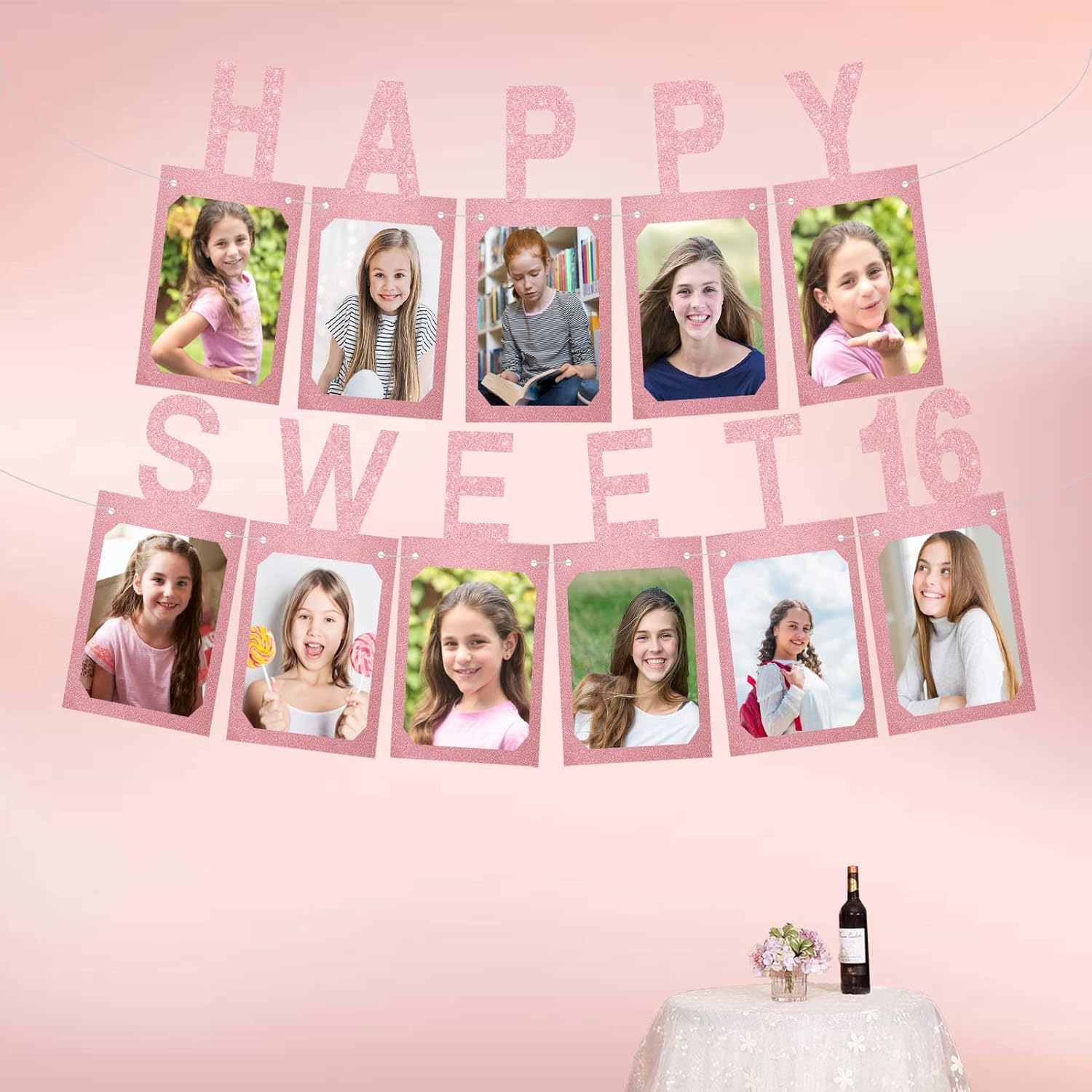 Amazon.com: Humfoo Sweet 16 Birthday Party Decorations and Supplies for ...