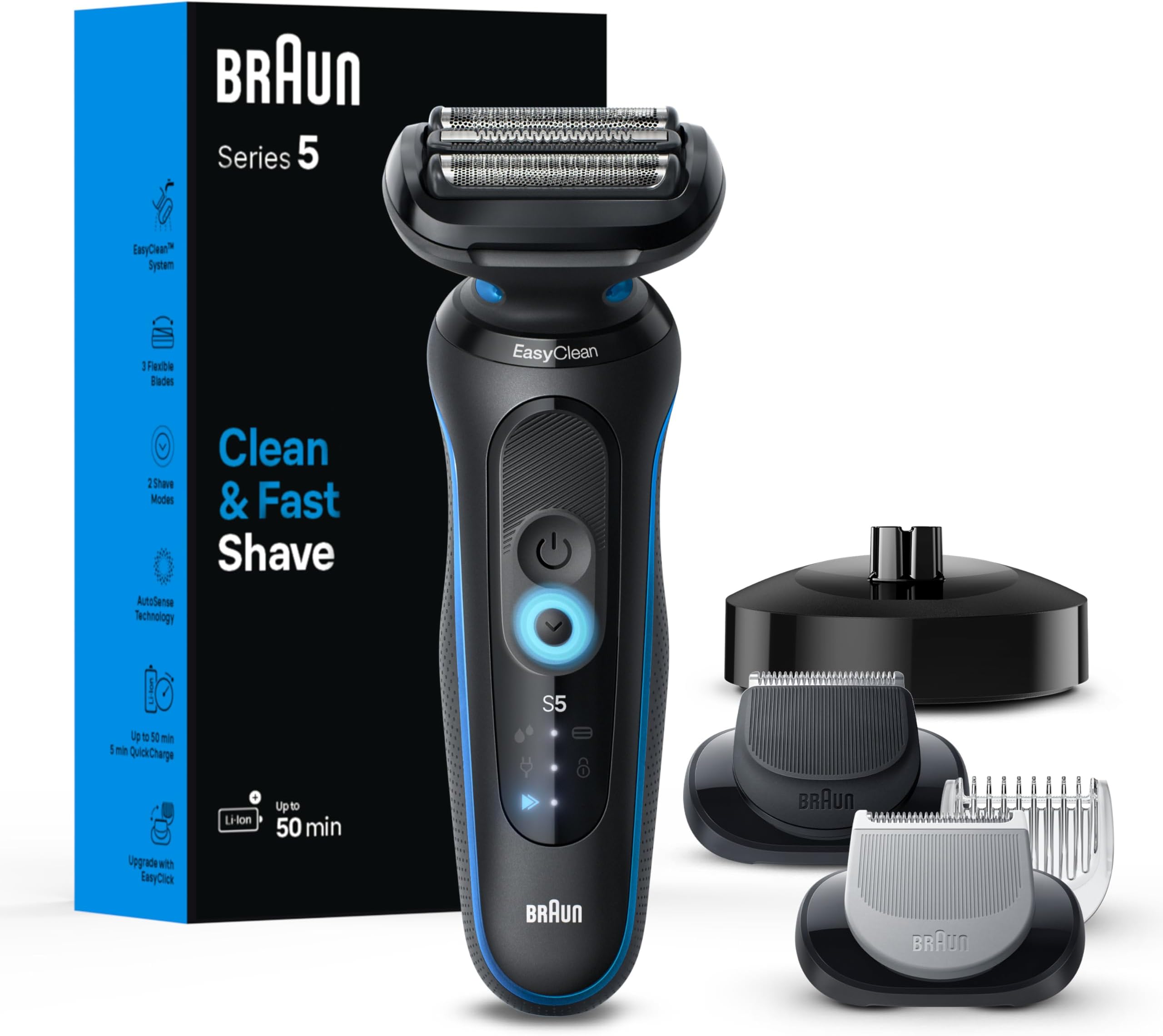 Amazon.com: Braun Electric Razor for Men, Waterproof Foil Shaver ...