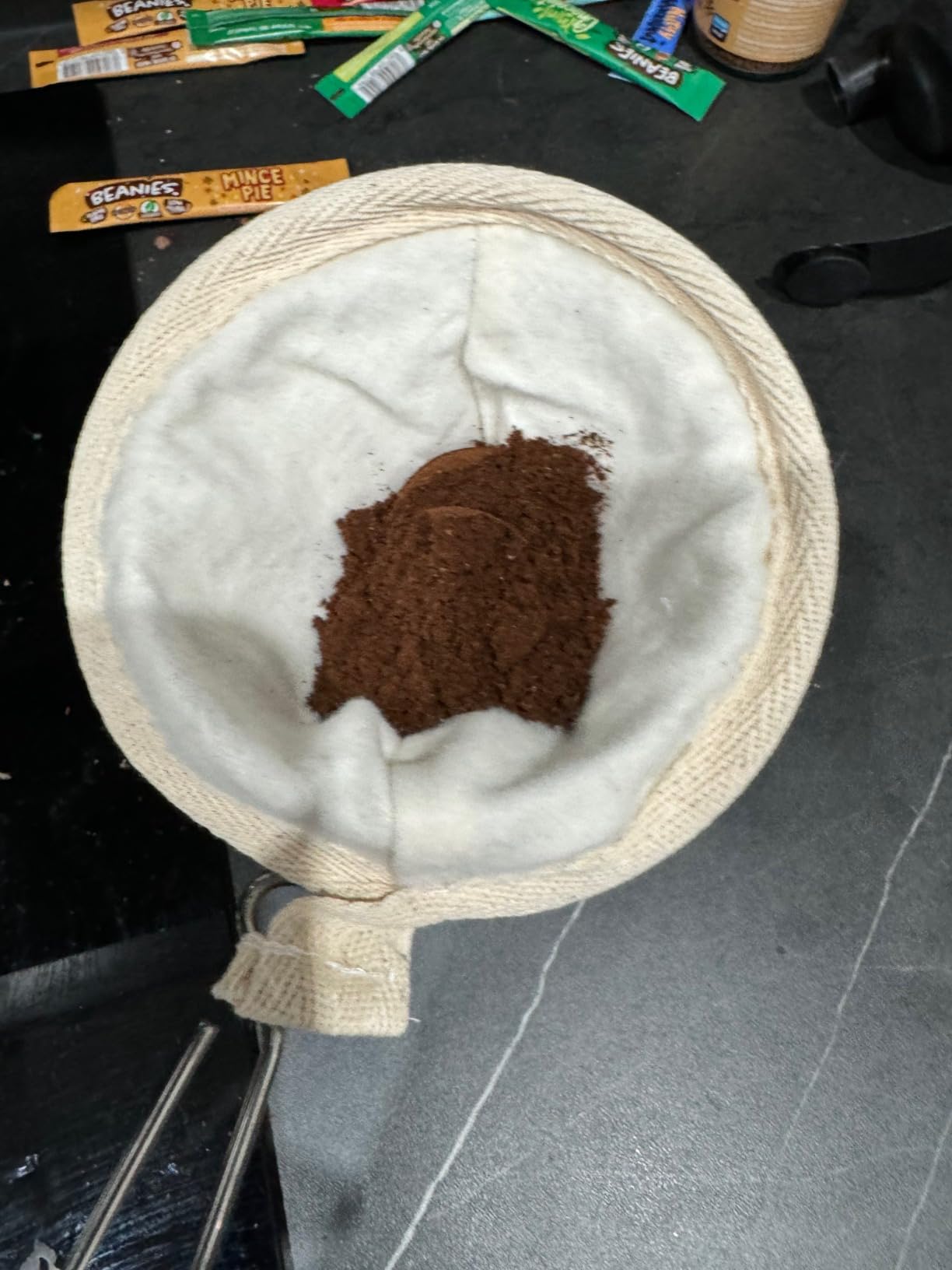 4Pcs Coffee Filter Flannel Cloth Coffee Filter Reusable Flannel Coffee ...