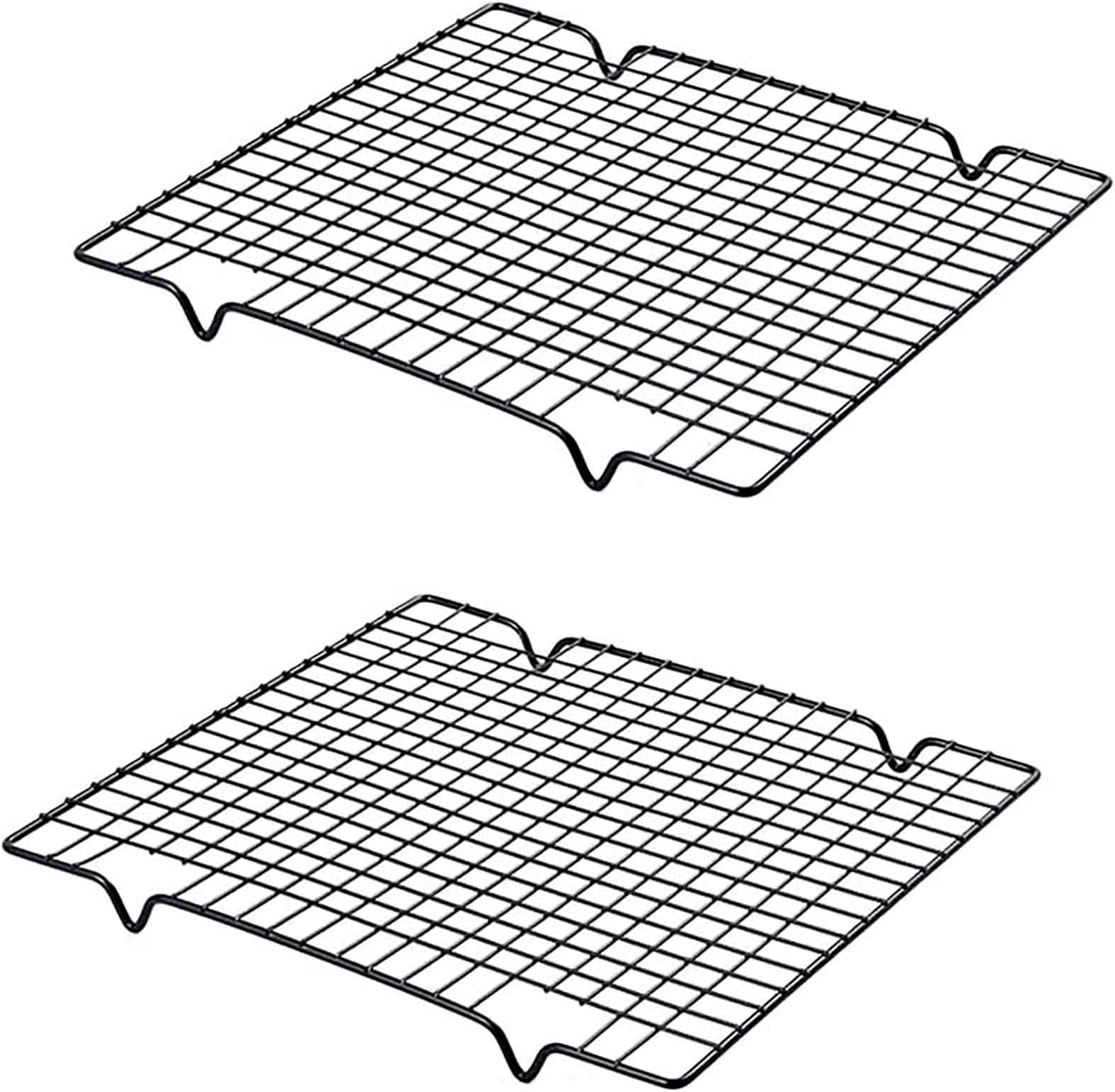 QISF 2 Pack Cooling Rack for Baking - 11" x 10" Stainless Steel Wire ...