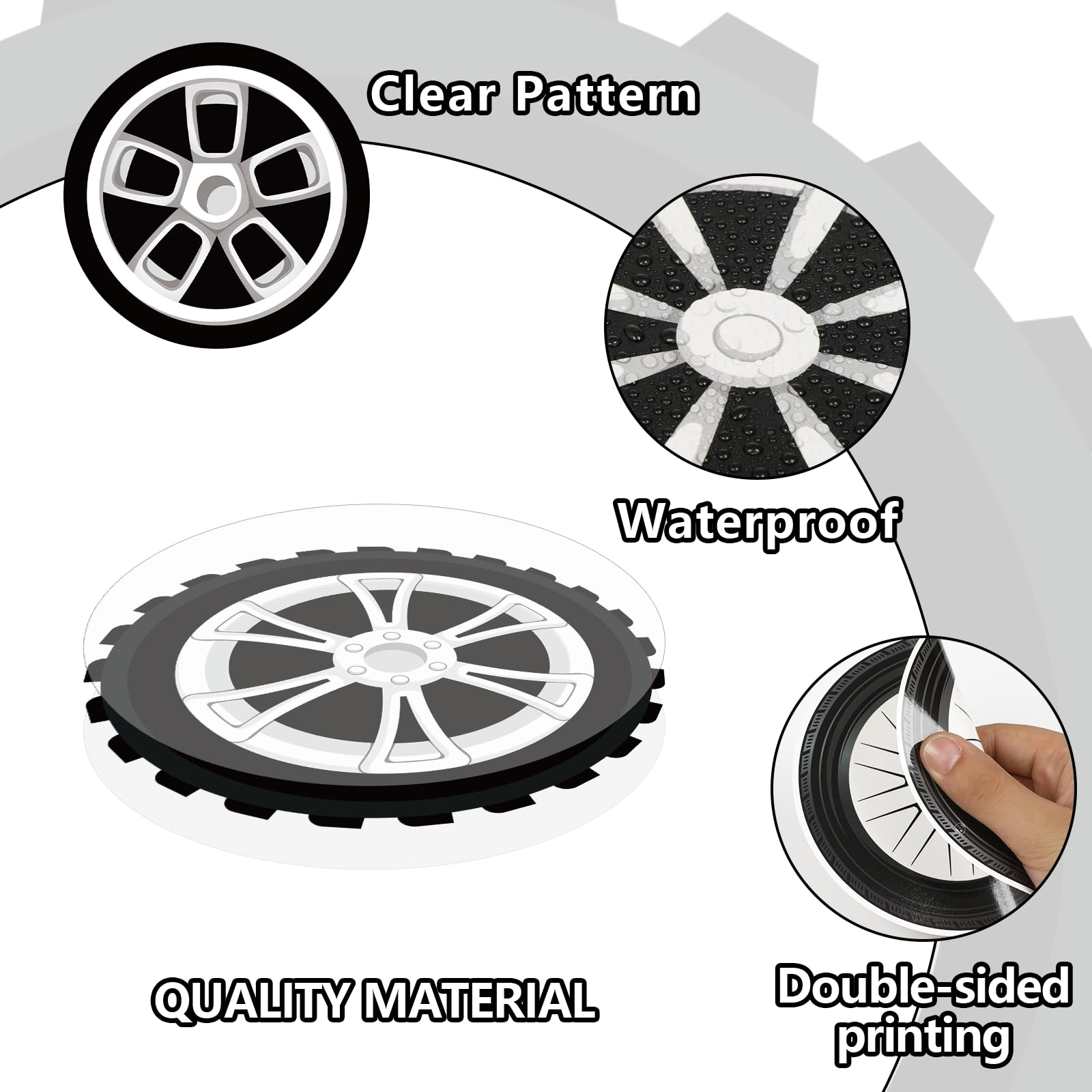 Snapklik.com : 60PCS Race Car Birthday Party Decorations Wheel Tire ...