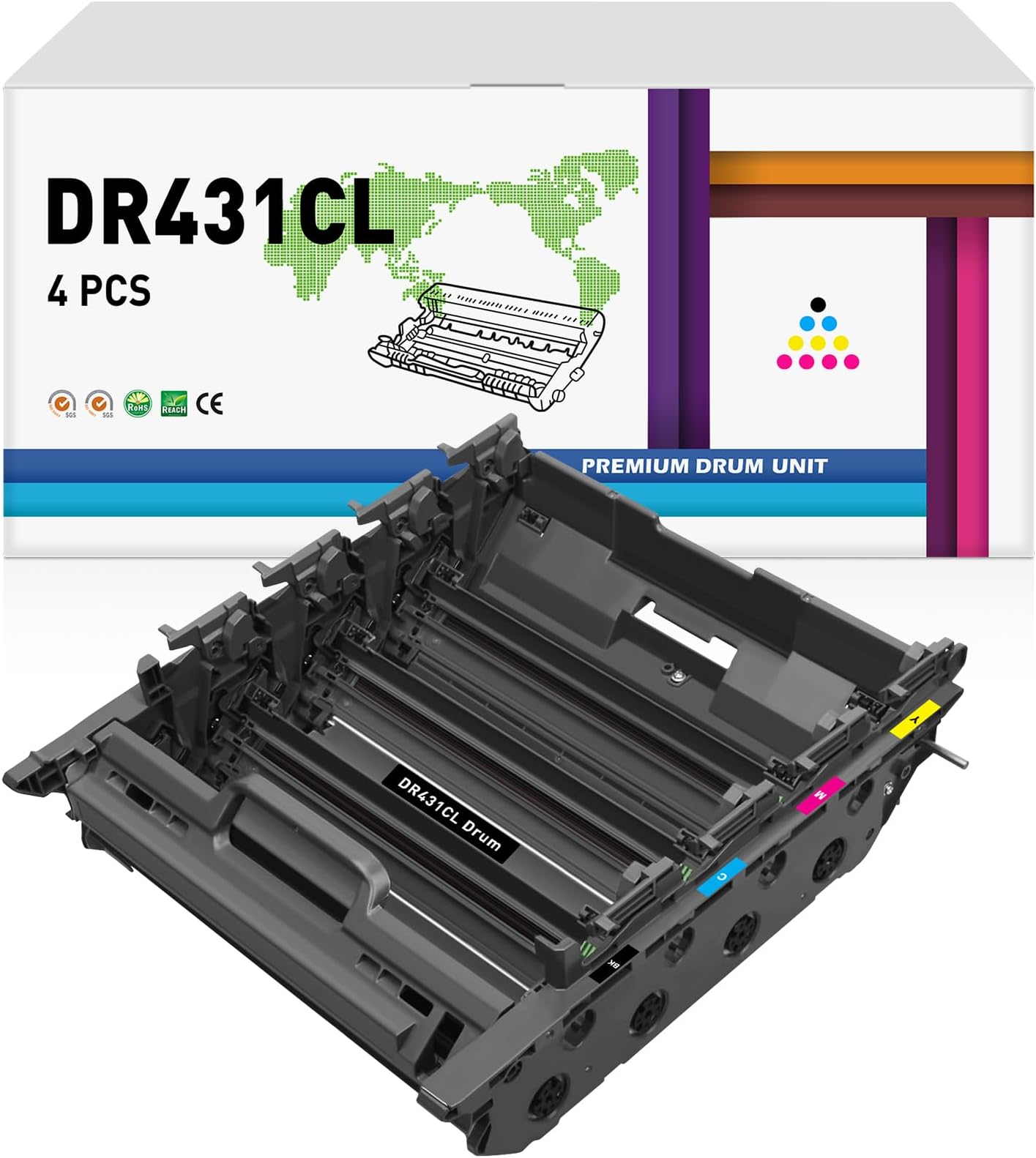 Amazon.com: MasaiMara DR431CL Imaging Drum Unit for Brother DR-431CL DR ...