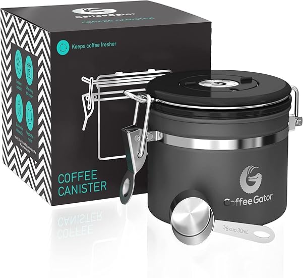 Amazon.com: Coffee Gator Stainless Steel Coffee Grounds and Beans ...