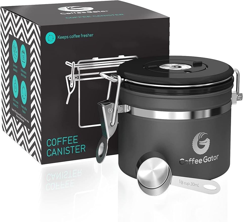 Amazon.com: Coffee Gator Stainless Steel Coffee Grounds and Beans ...