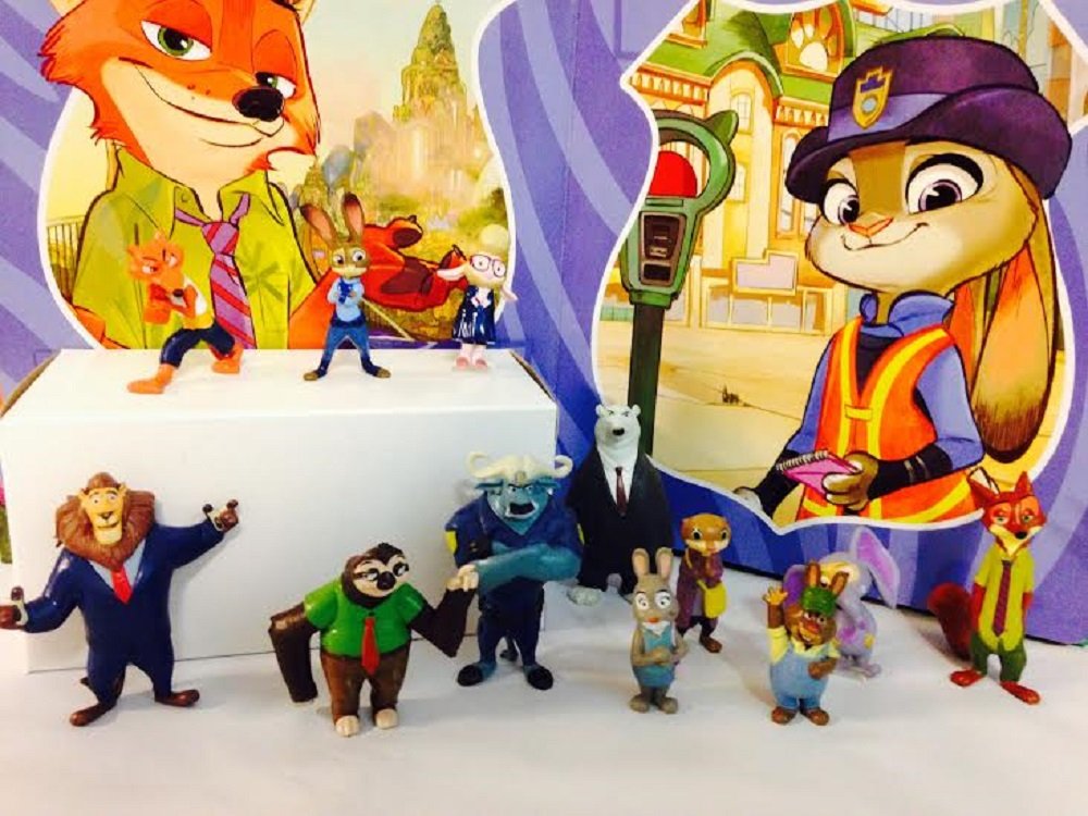 Buy Disney Zootopia Deluxe Cake Toppers/Cupcake Toppers set of 12 ...