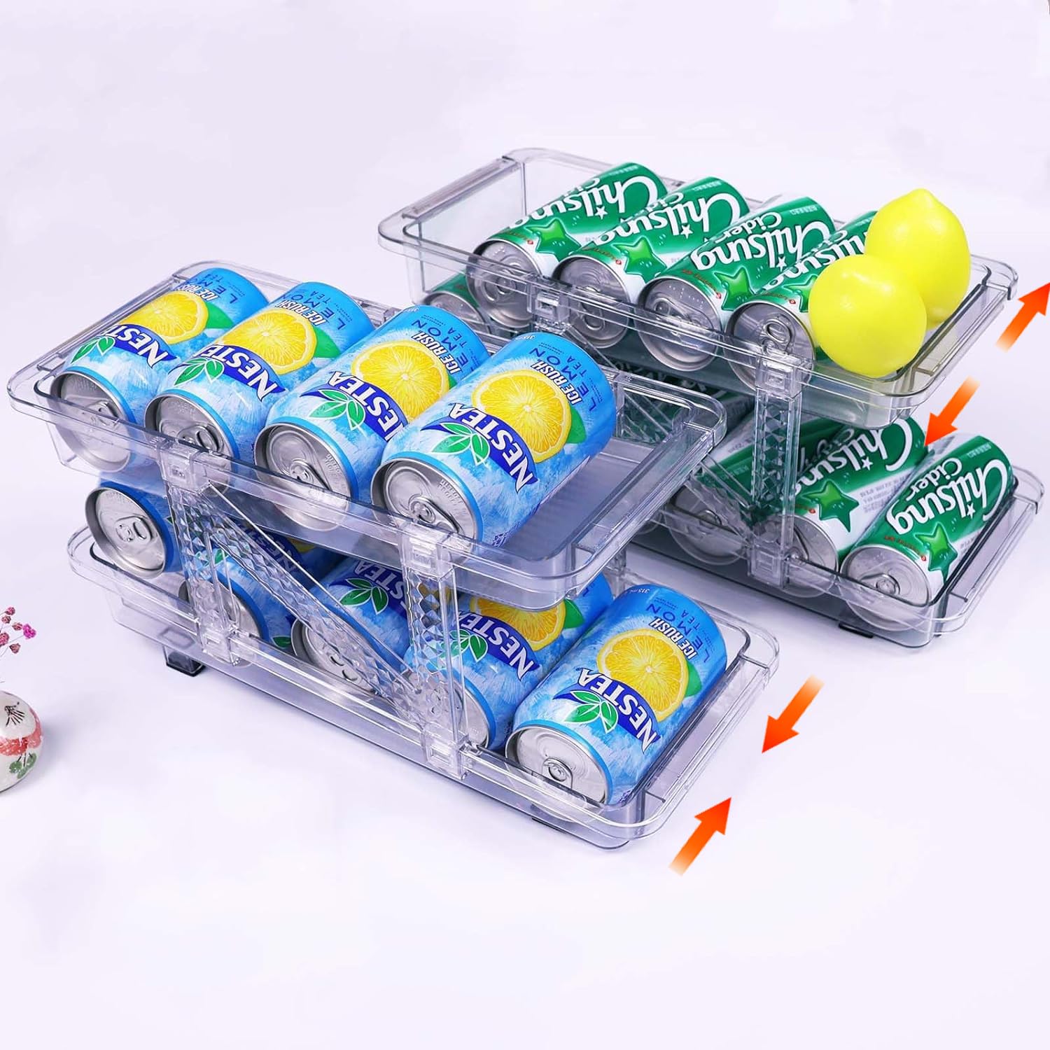 Amazon.com: Kiencyluky 2 Pack Soda Can Dispenser for Refrigerator ...