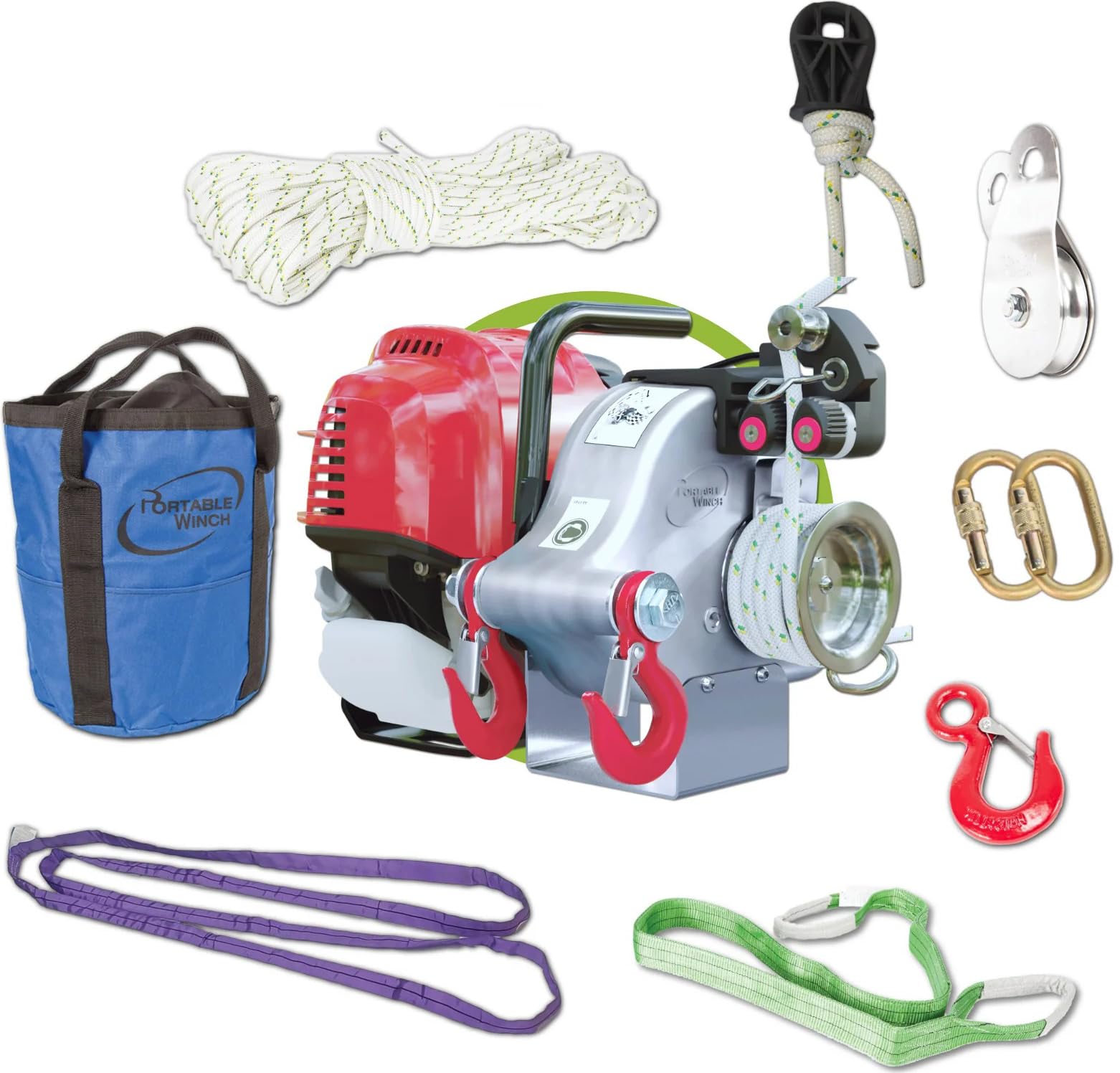Amazon.com: Portable Winch PCW4000-A Gas-Powered Capstan Winch with ...