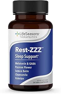 Amazon.com: LIFESEASONS Rest-ZZZ Sleep Support Vegetarian Capsules, 14 ...