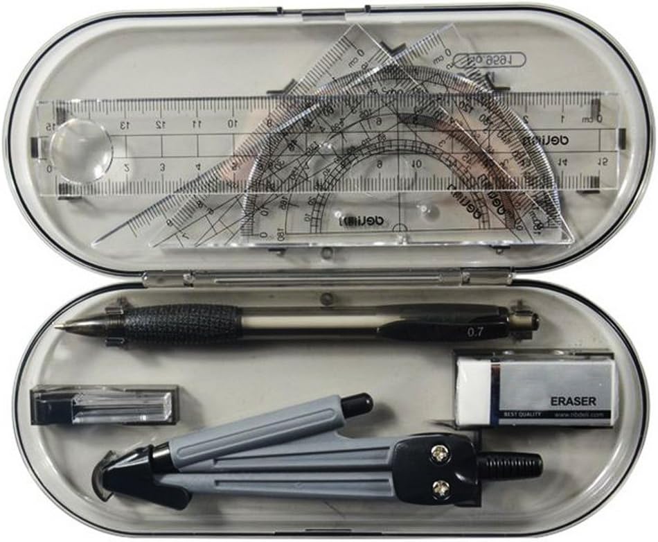 Amazon.com : KOTUWA Math Geometry Kit Set 8 Pieces - Shatterproof Box ...