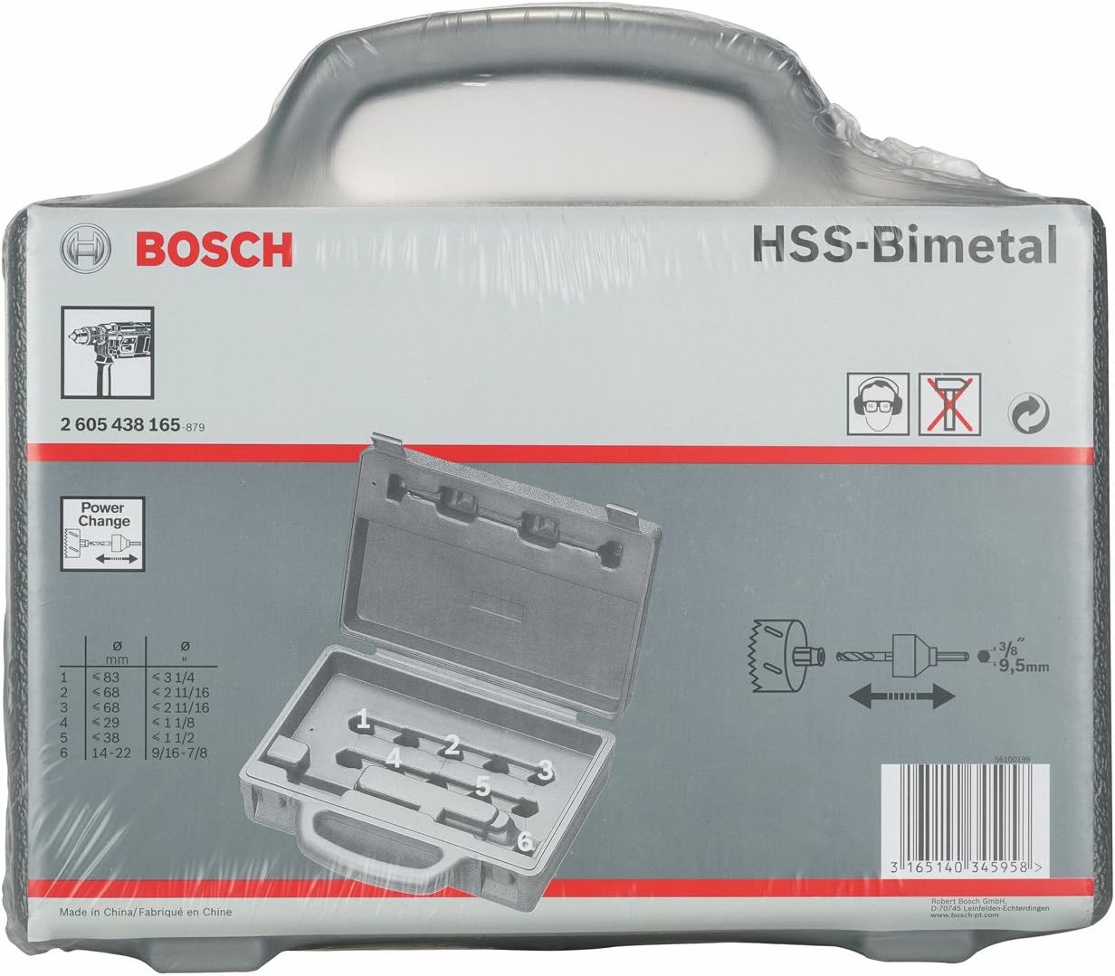 Bosch Professional 2605438165 Hole Saw Suitcase Set, Grey – BigaMart