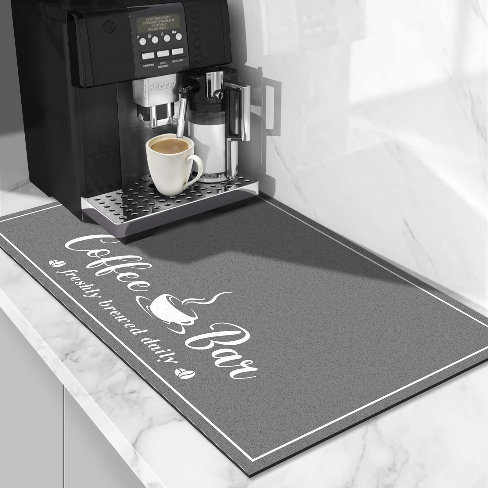 Amazon.com: CooRug Coffee Mat, Absorbent Dish Drying Mat for Kitchen ...