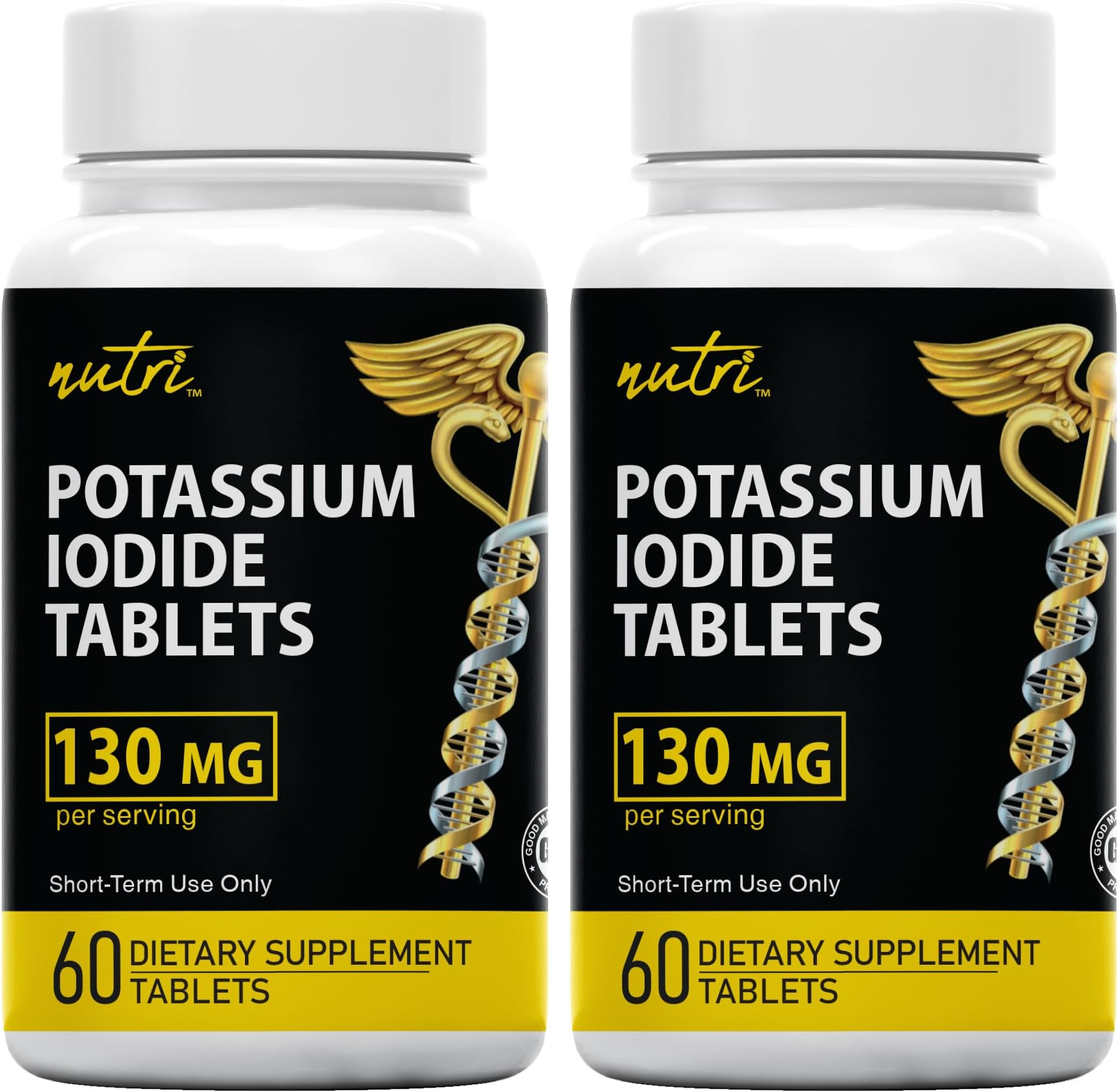 Amazon.com: Nature's Fusions Potassium Iodide Tablets (Pack of 2) 130mg ...