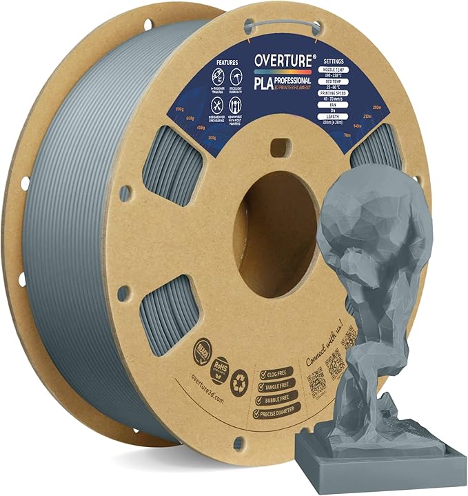OVERTURE PLA Plus (PLA+) Filament 1.75mm, Stronger & More Durable PLA ...