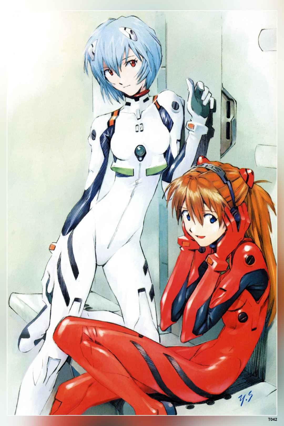 Rei And Asuka Souryuu Asuka Langley And Ayanami Rei Neon Genesis