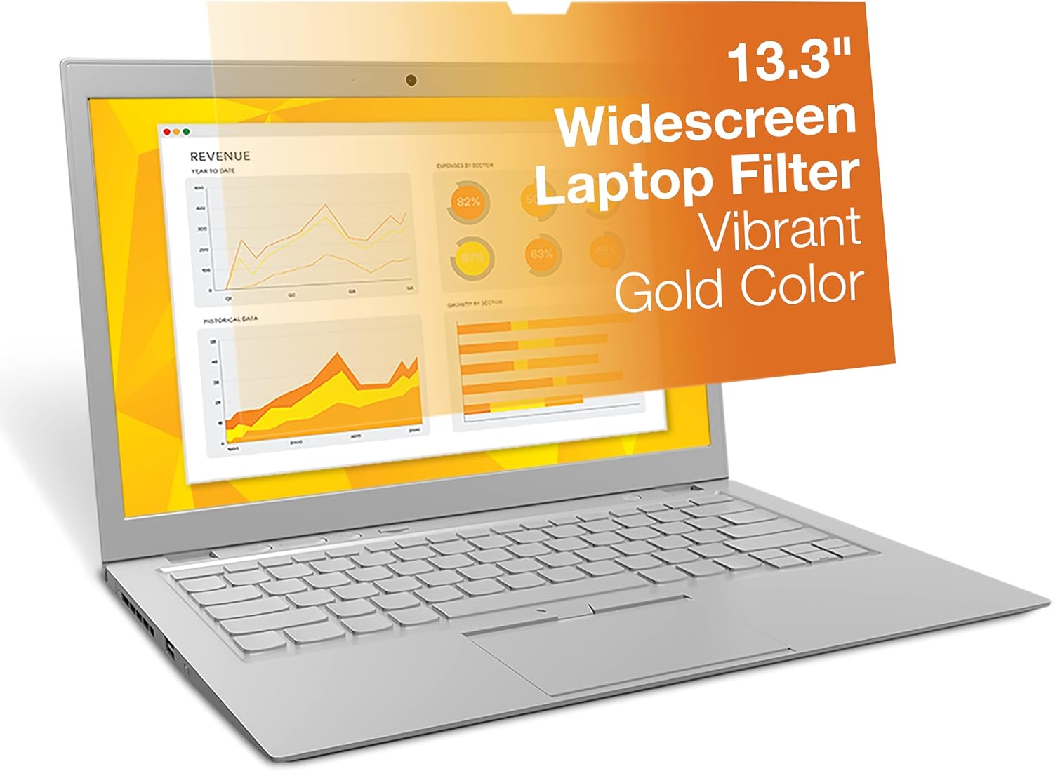 3M Gold Privacy Filter for 13.3" Widescreen Laptop - Notebook Privacy ...