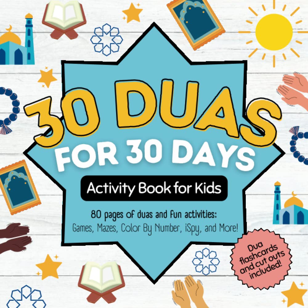 30 Duas for 30 Days Activity Book | 80 Colorful Pages | Islamic Book ...