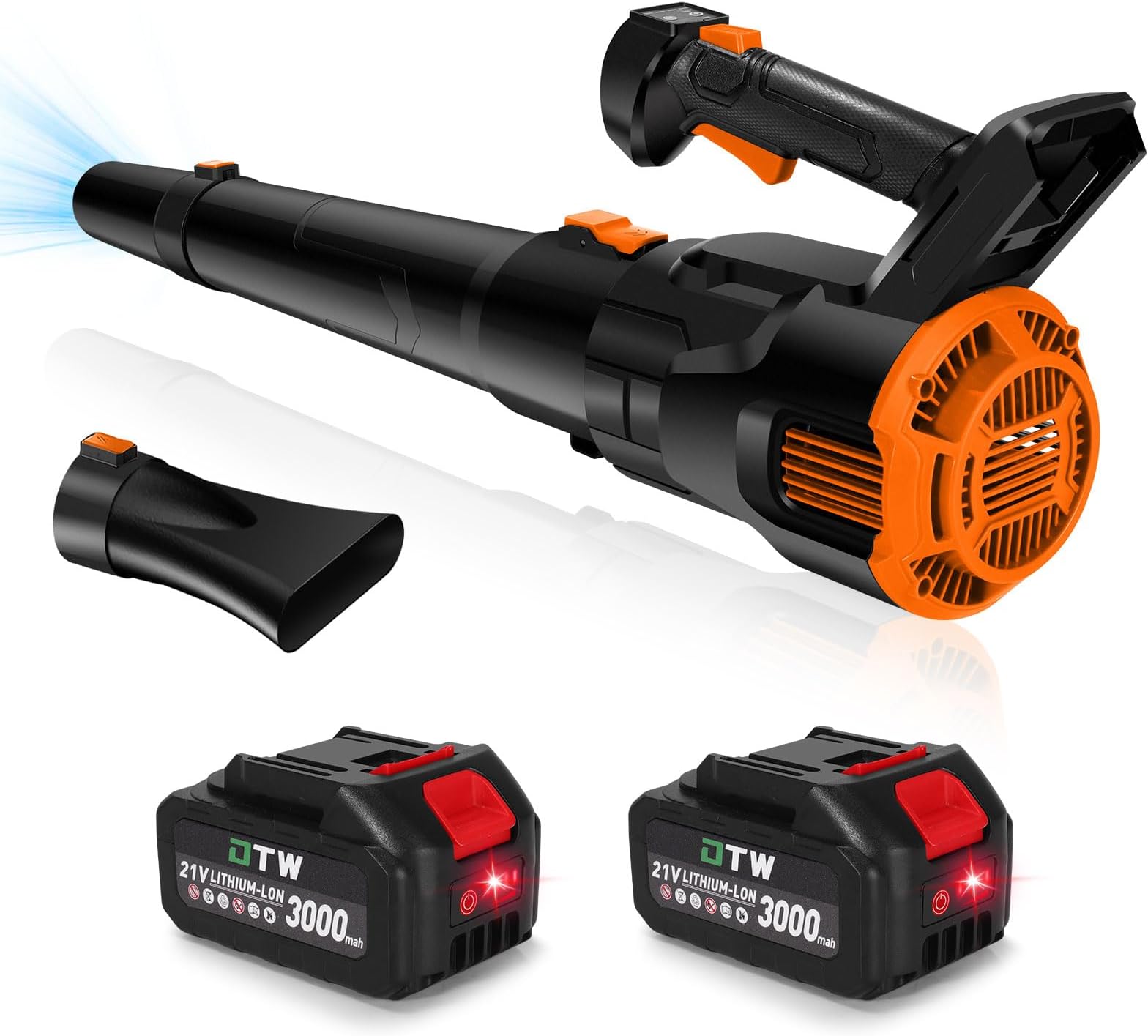 Amazon.com: Leaf Blower Cordless - Electric Cordless Leaf Blower with 2 ...