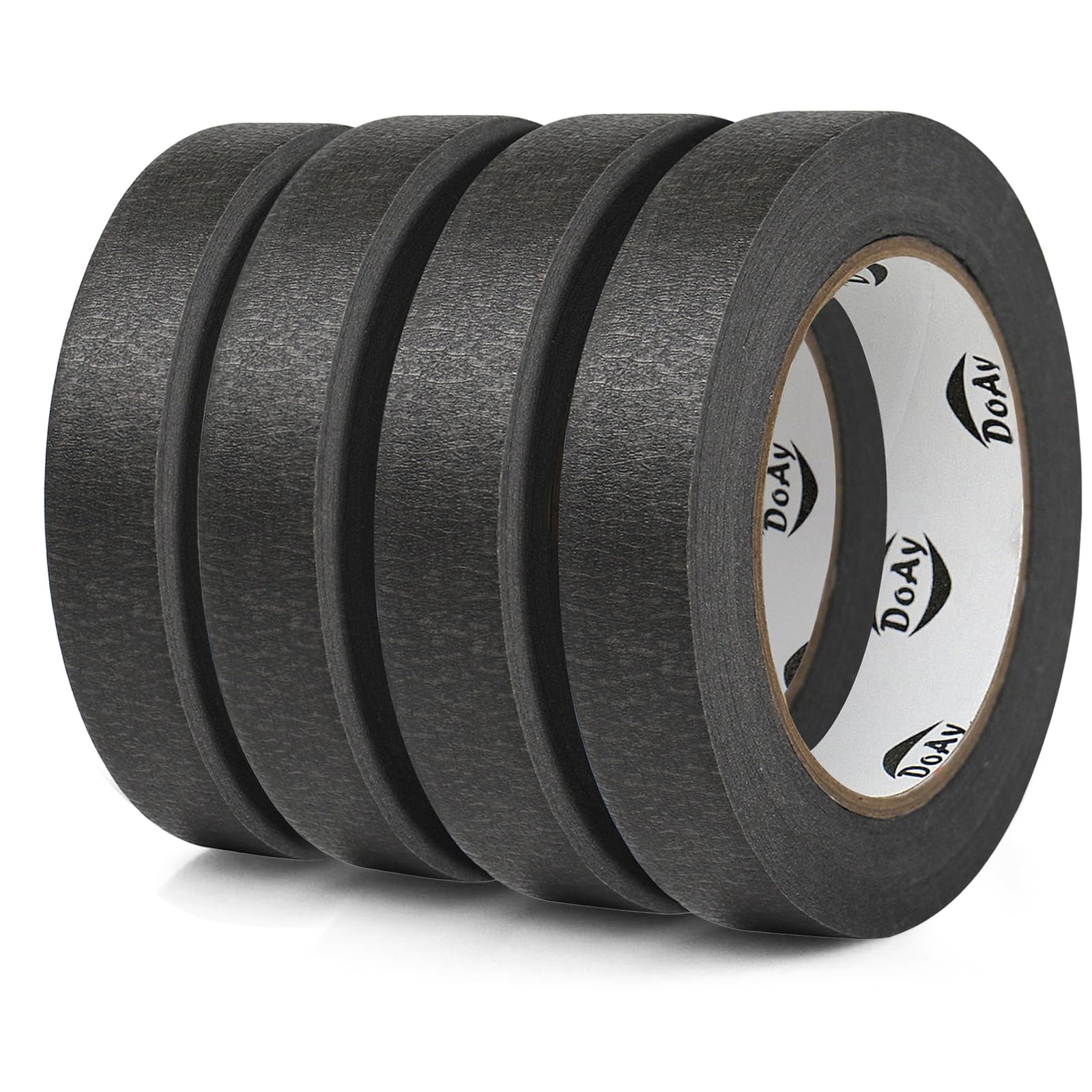 Snapklik.com : DOAY 4 Pack Black Painters Tape - Masking Tape 1 Inch ...