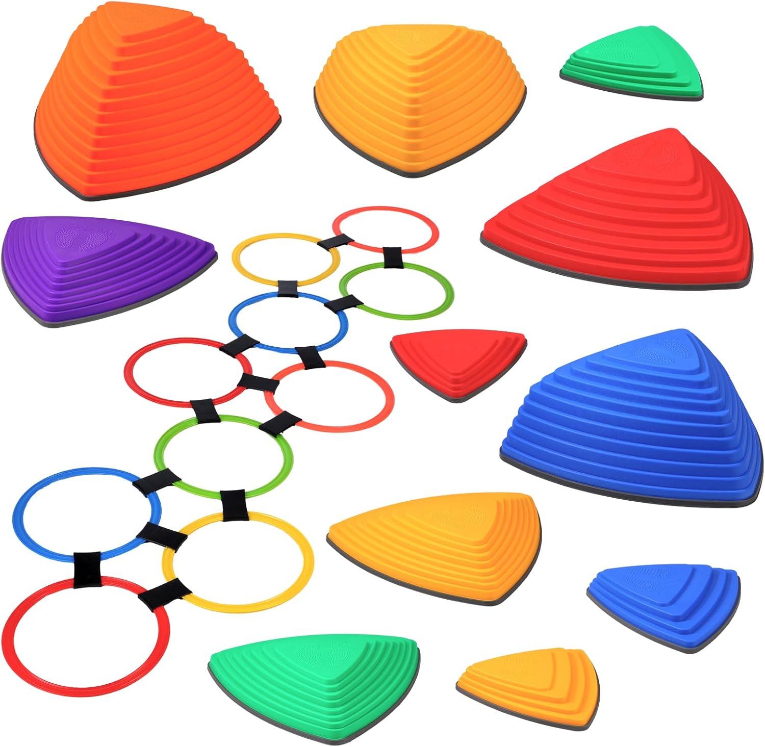 Amazon.com: Libima 22 Pcs Obstacle Courses Set 11 Pcs Stepping Stones ...