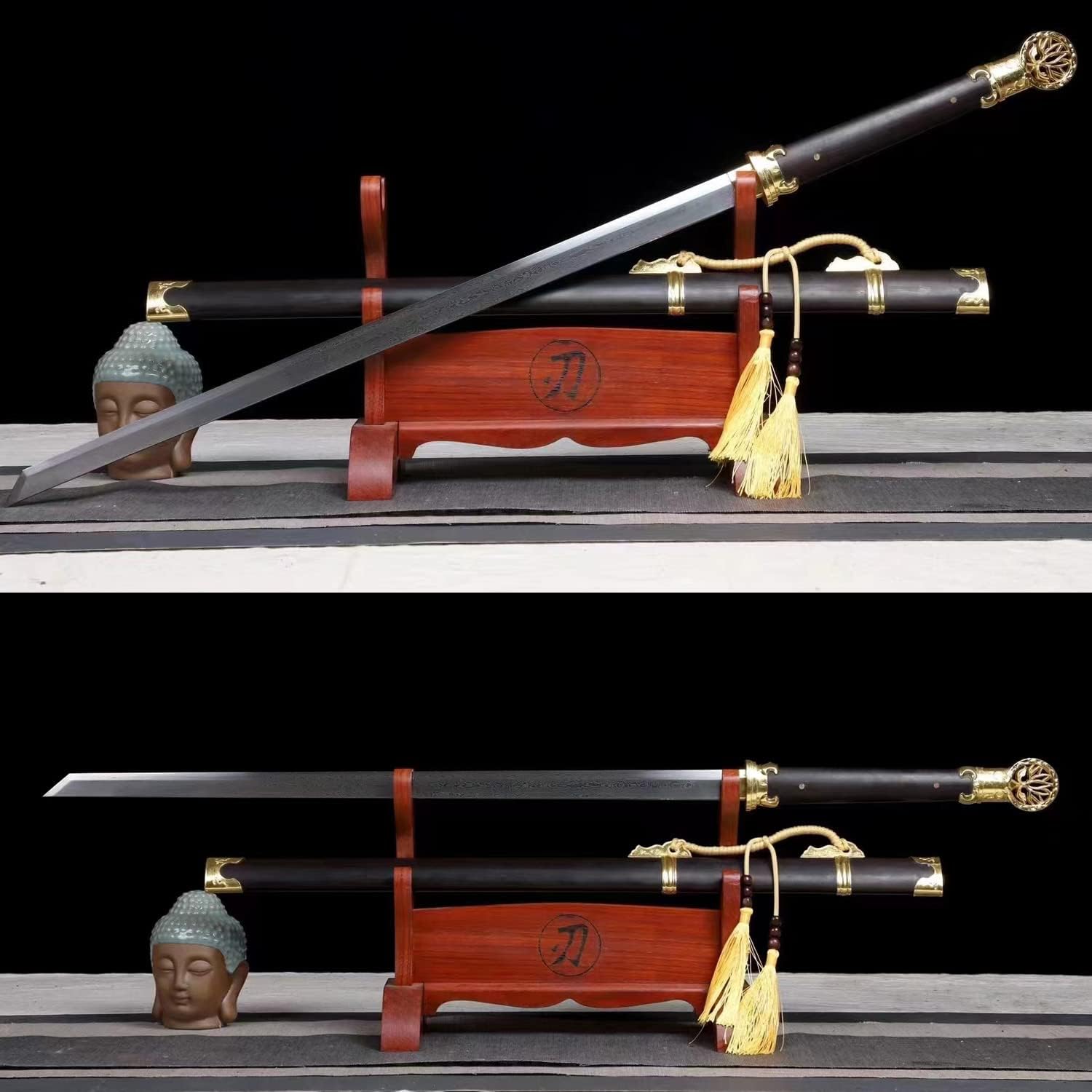 Amazon.com : HERO SWORD Handmade 41'' Chinese Tang Sword Damascus ...