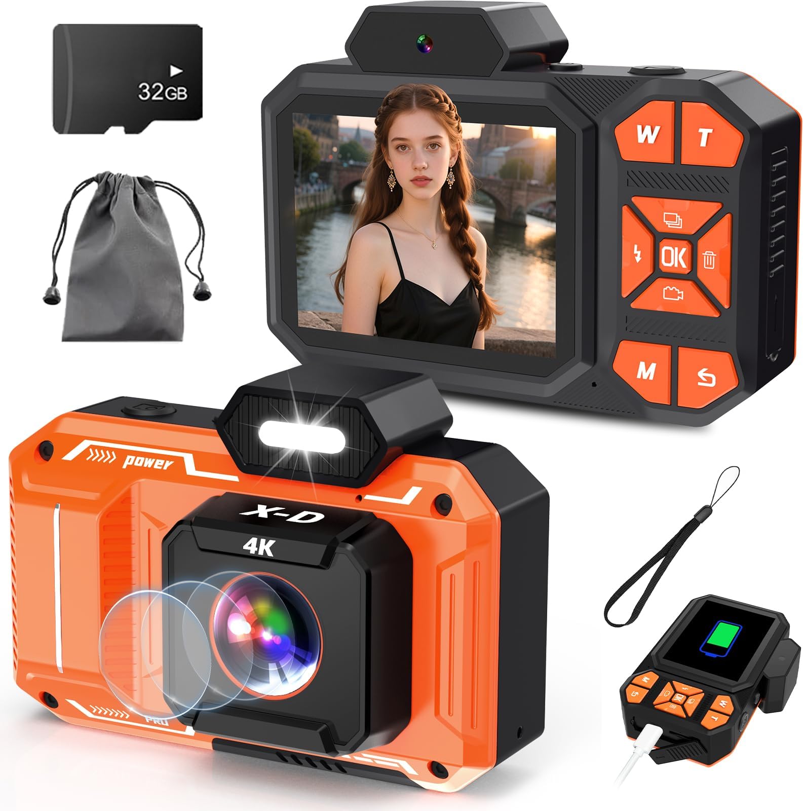 Amazon.com : Upgraded 4K Digital Camera, HD 48MP 18X Zoom Anti Shake ...