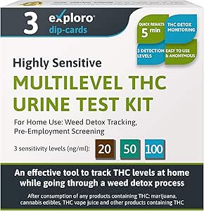 Amazon.com: Exploro Multilevel THC Tests for Home - Marijuana Test Kit ...