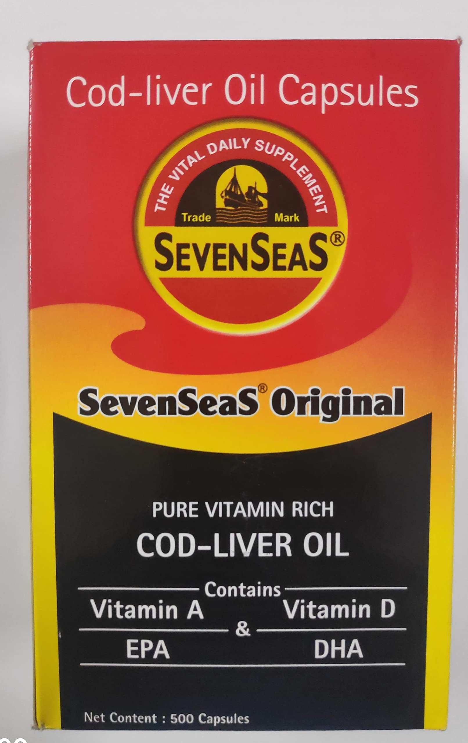 Amazon.com: Seven Seas Cod Liver Oil 1-A-Day (60 Capsules) : Health ...