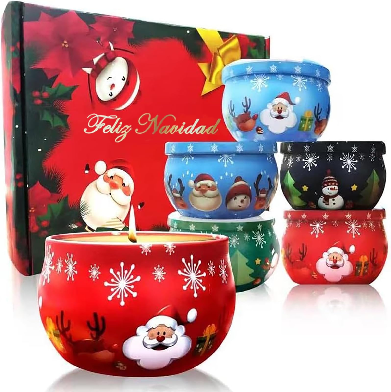Velas Aromaticas,Juego de 8 piezas caja de regalo con velas aromáticas ...