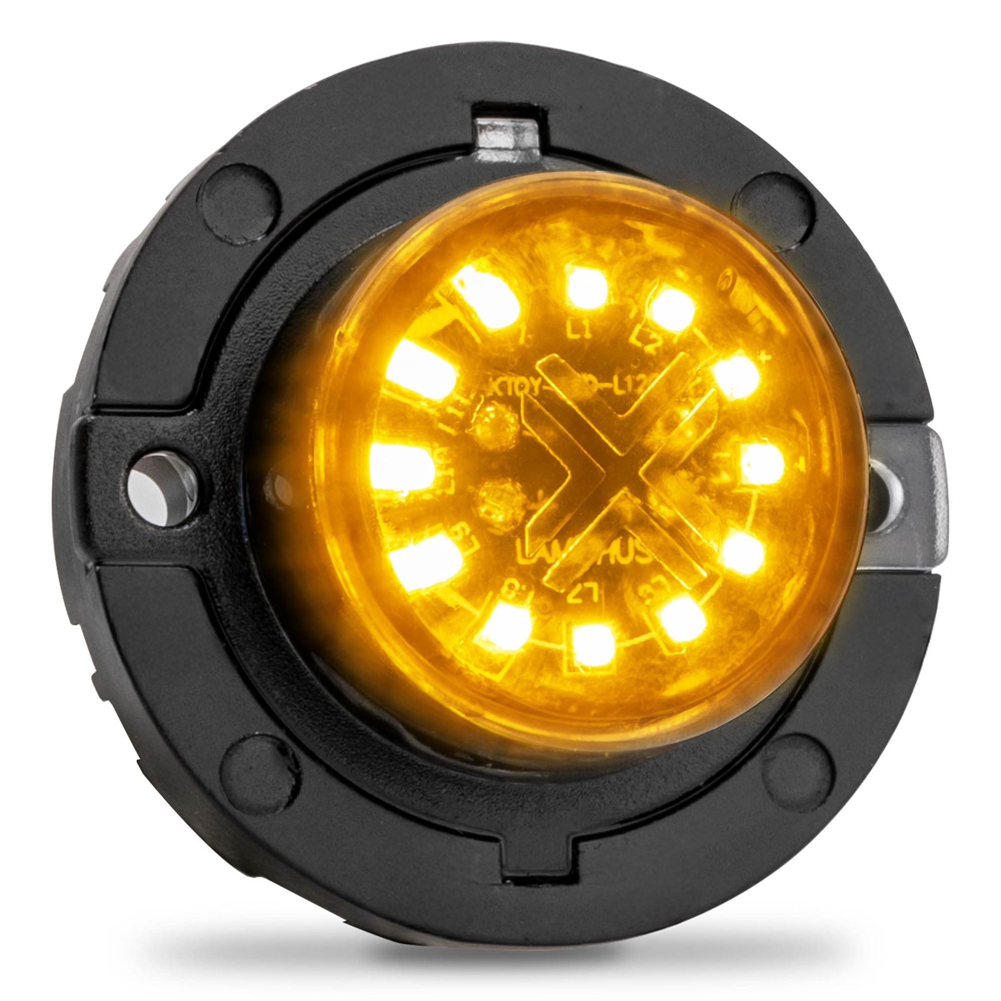 Snapklik.com : SnakeEye III Amber 12W LED Hideaway Strobe Light SAE ...