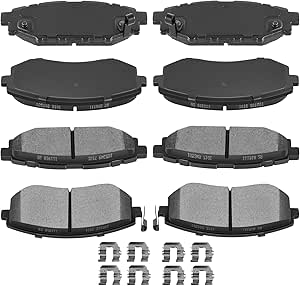 Amazon.com: AUTOMUTO 8PCS Front & Rear Disc Brake Pads Set D1114 D929 For Subaru Impreza 2008 ...