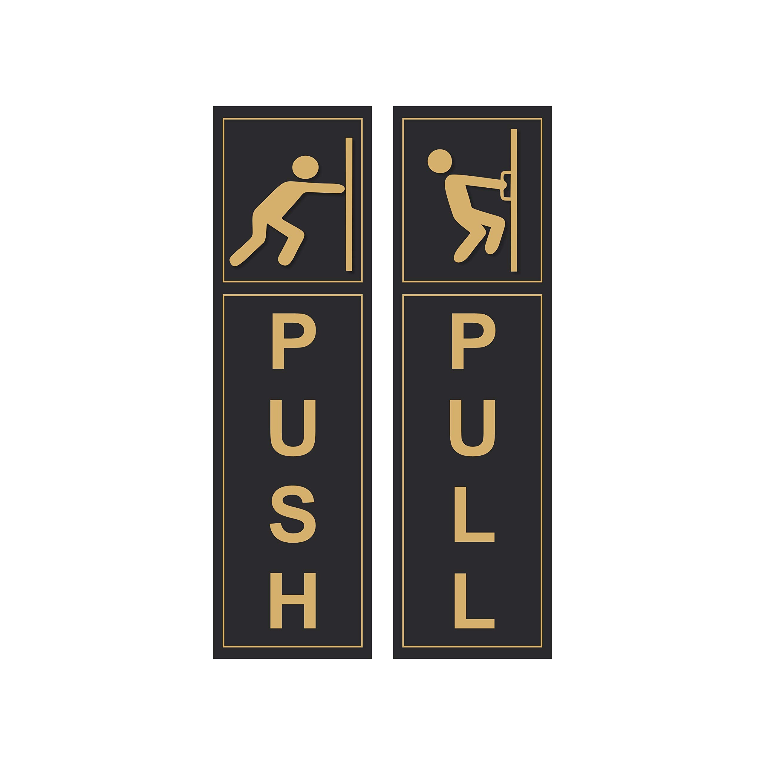 Buy Anne Print Solutions® Push Pull Stickers for Glass Door Self ...