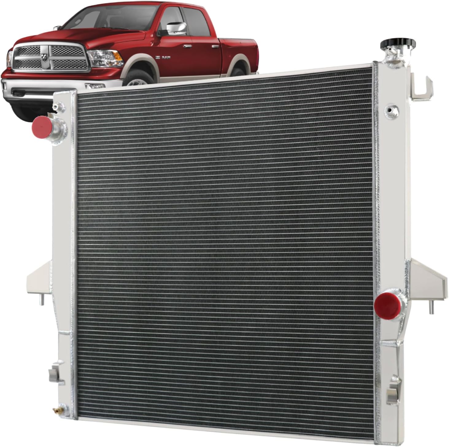 Amazon.com: ECMRAD Aluminum Radiator Replacement for 2003-2009 Dodge ...