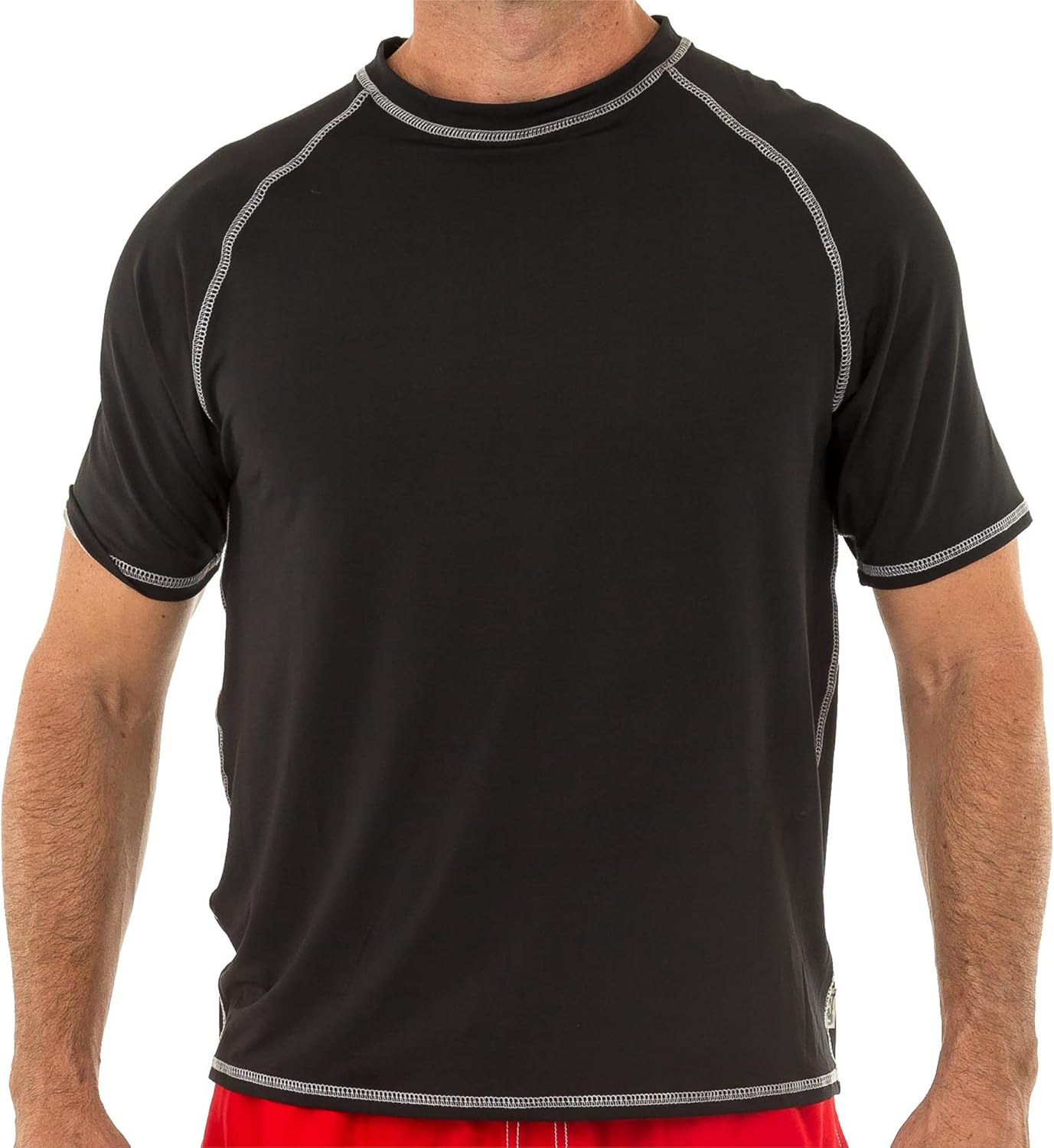 UZZI UPF 50+ Loose Cut Short Sleeve Rashguard Swim T-Shirt at Amazon ...