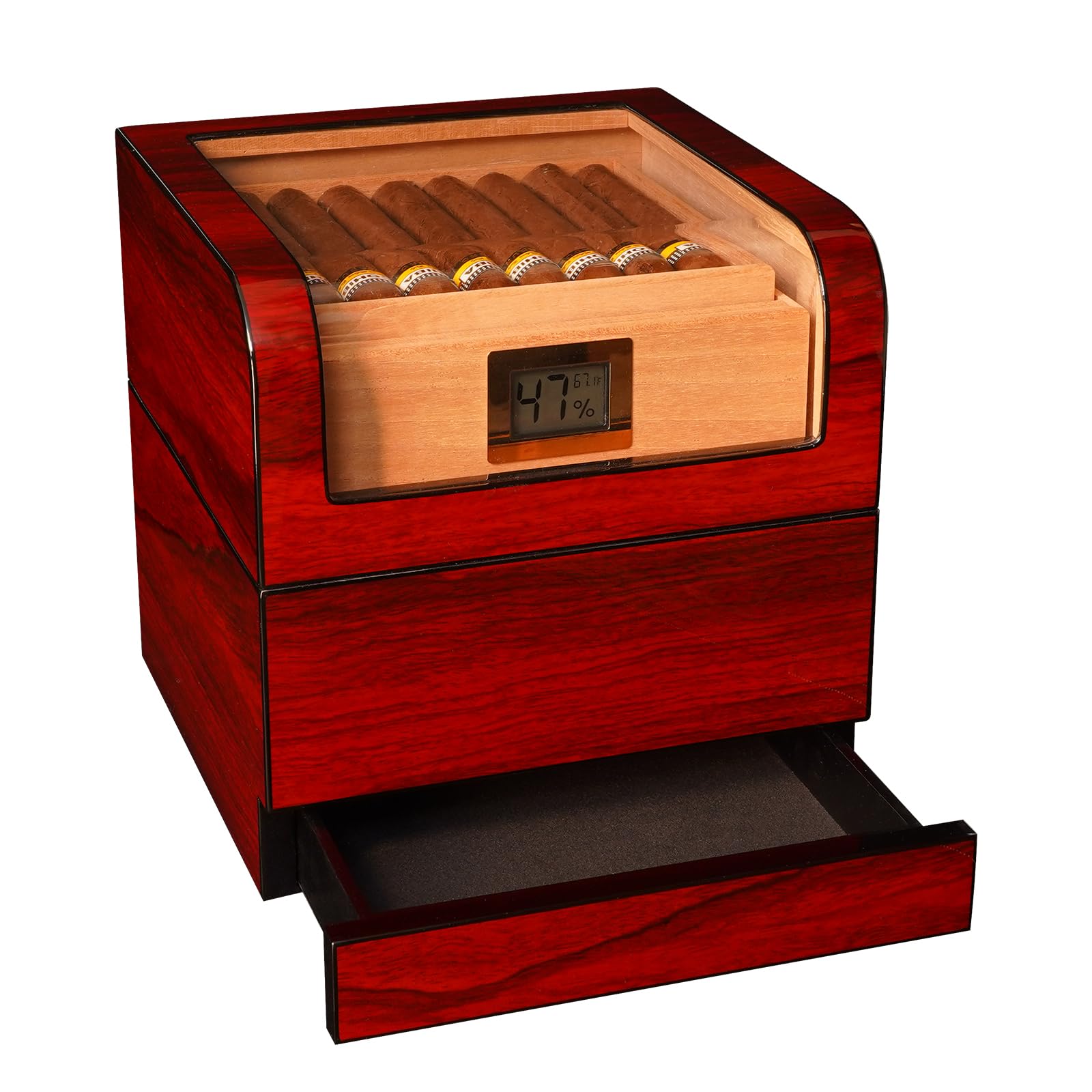 Amazon.com: W＆J 1983 Cigar Humidor, Glass Top Humidor, Cigar Humidor ...