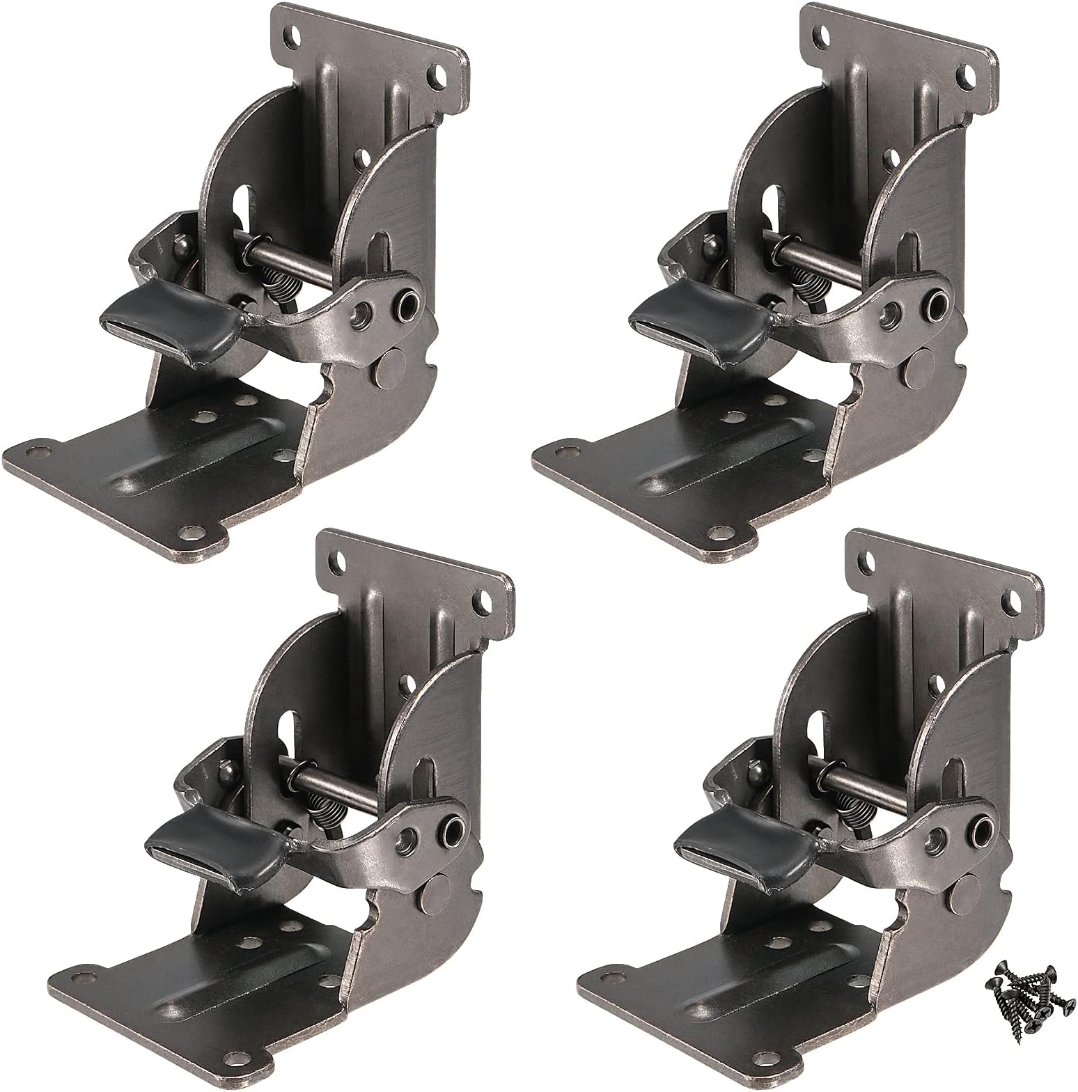 MANCHAP 4 PCS Self Locking Folding Hinge, 0-90-180 Degree Foldable Leg ...