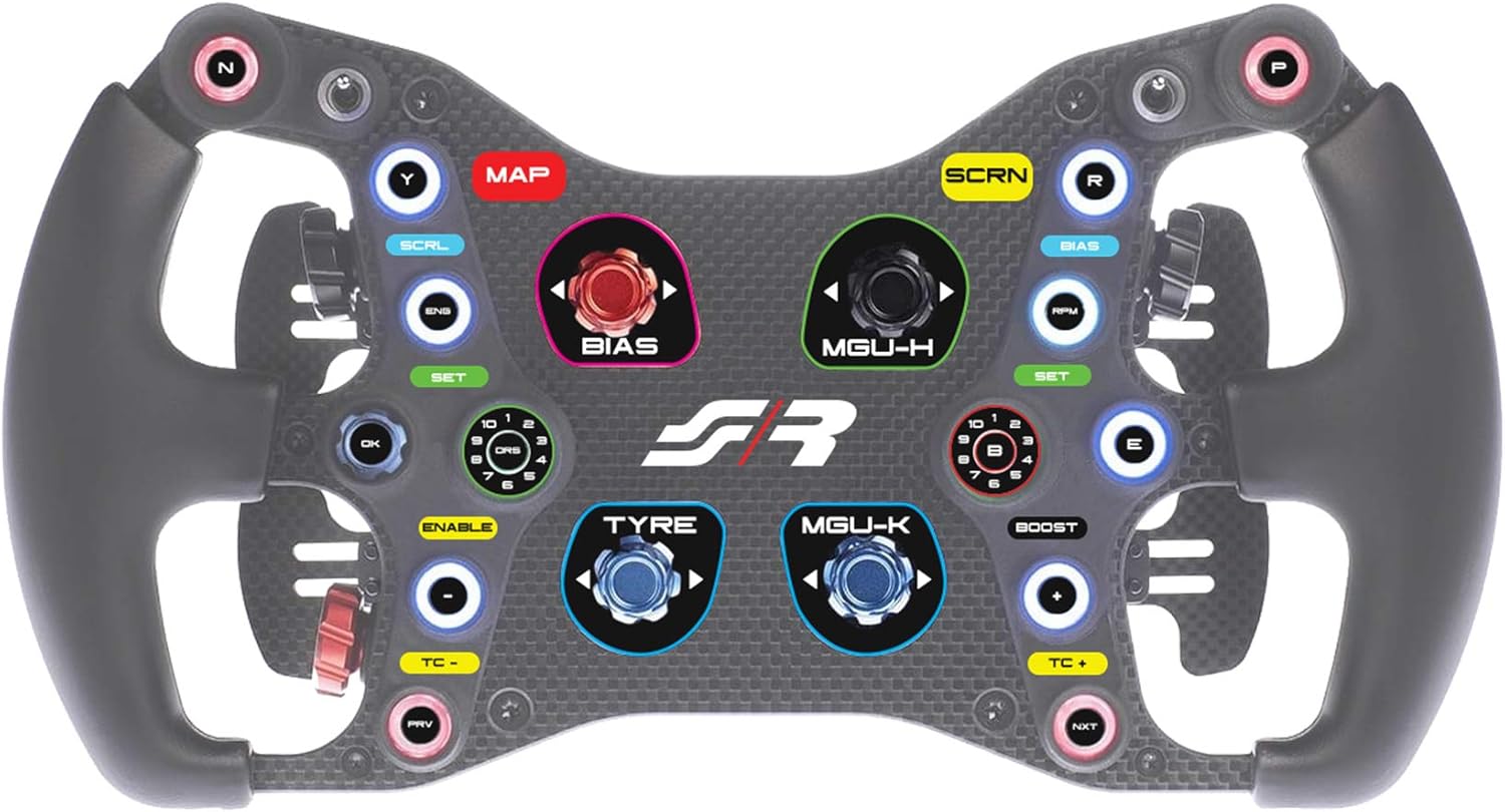 Simoni Racing SRS9 Steering Wheel Stickers for Driving Simulator ...