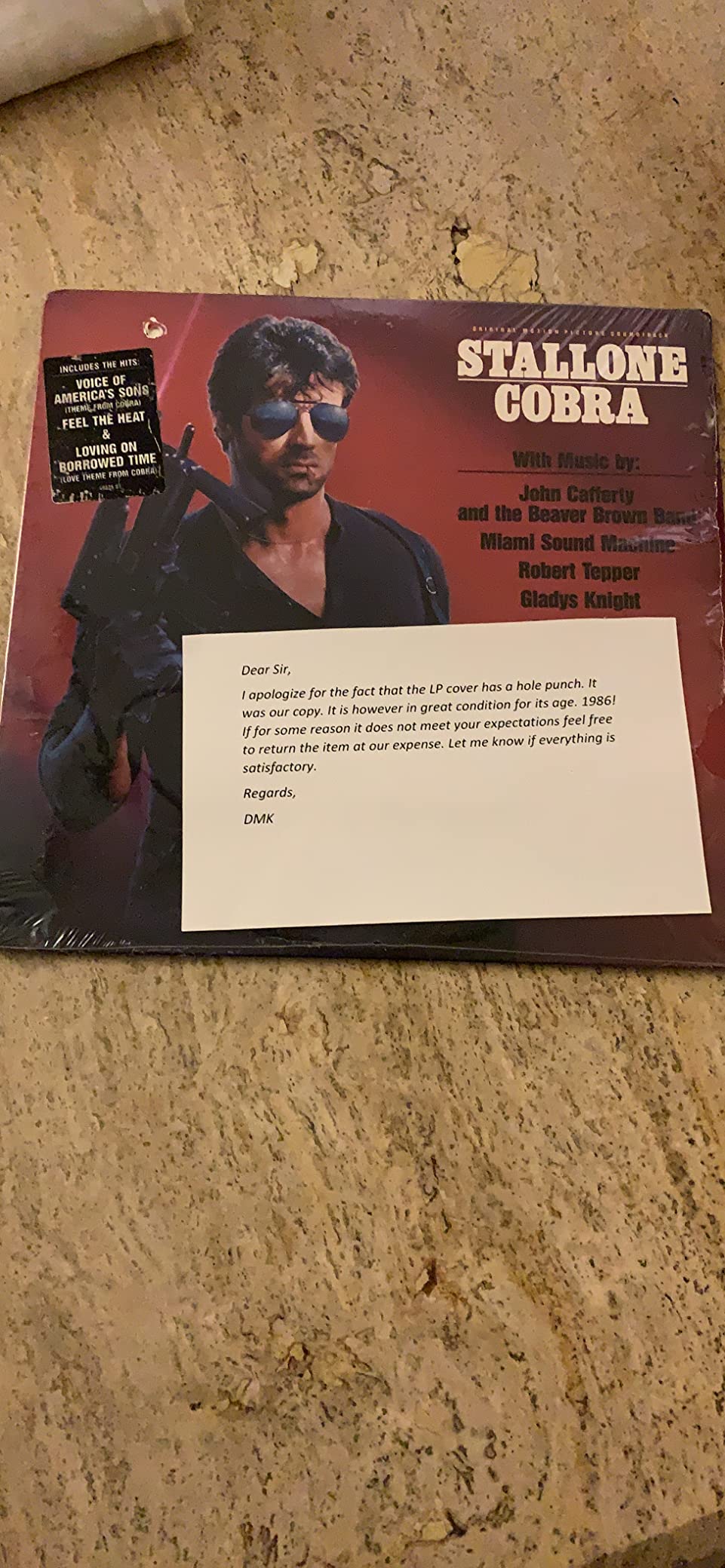 Amazon.com: STALLONE/COBRA (Original Motion Picture Soundtrack- VINYL ...