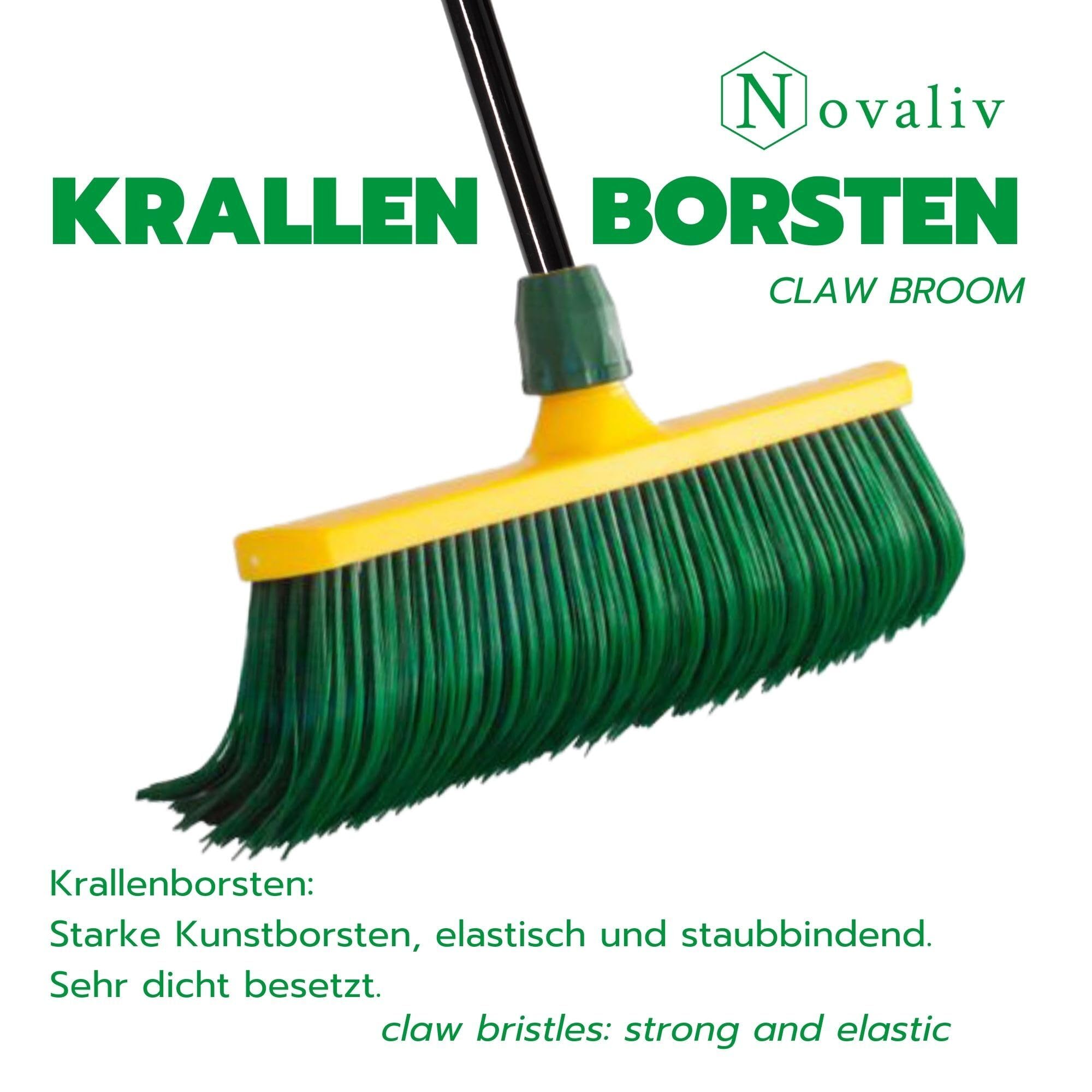 Novaliv Premium Claw Brush with Handle 40 cm, Special Broom Curved ...