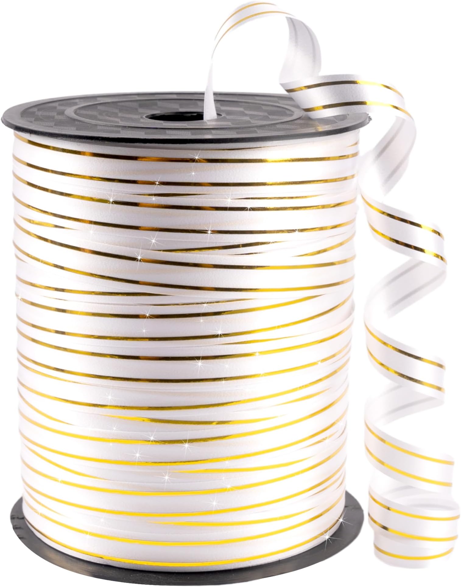 Amazon.com: 4 Rolls 24 Yards Christmas Gold Wired Ribbon 2.5 Inch White ...