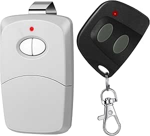 Amazon.com: Kingdder 2 Pcs Two Button Garage Door Remote Compatible ...