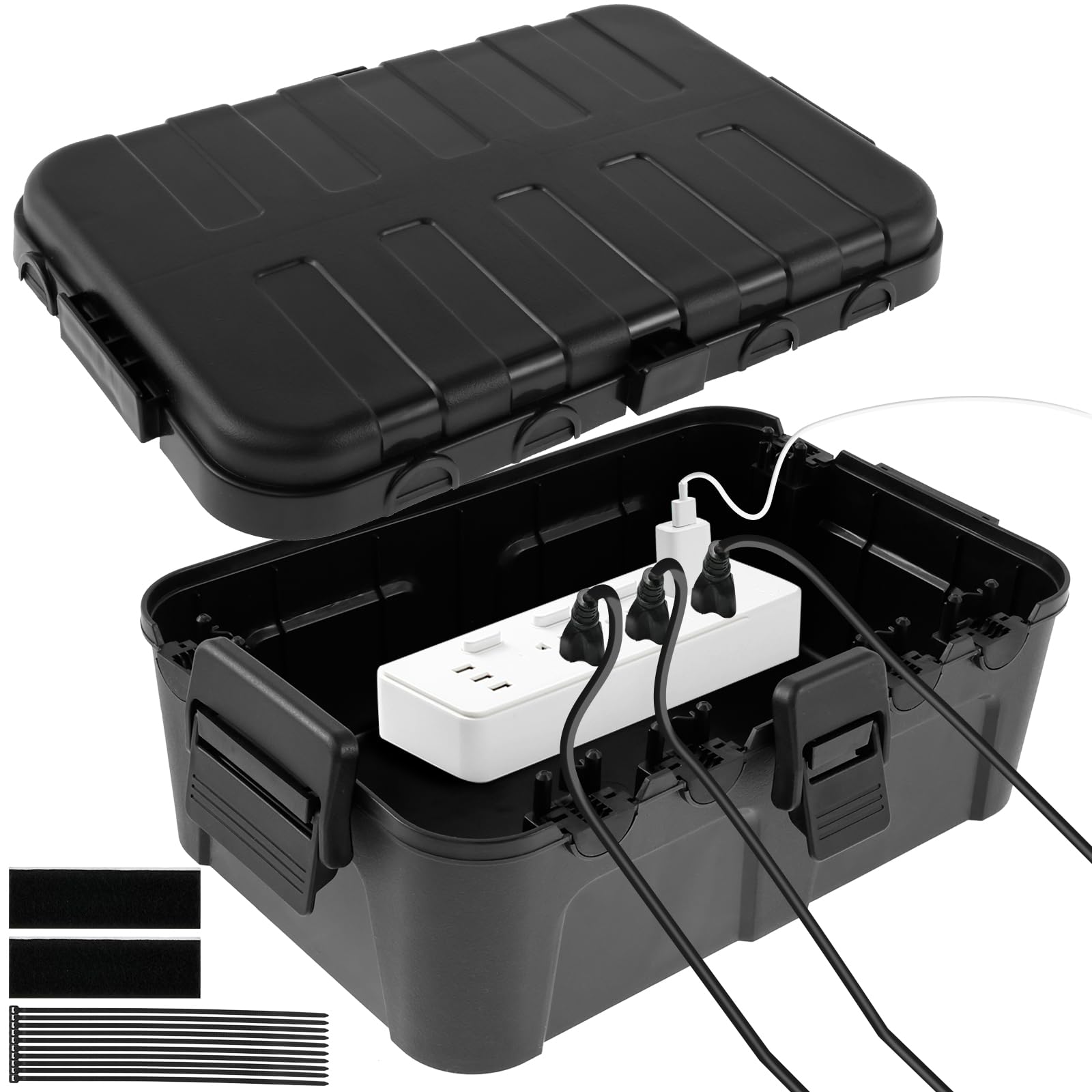 Outdoor Electrical Box, IP54 Waterproof Outdoor Extension Cord Box ...